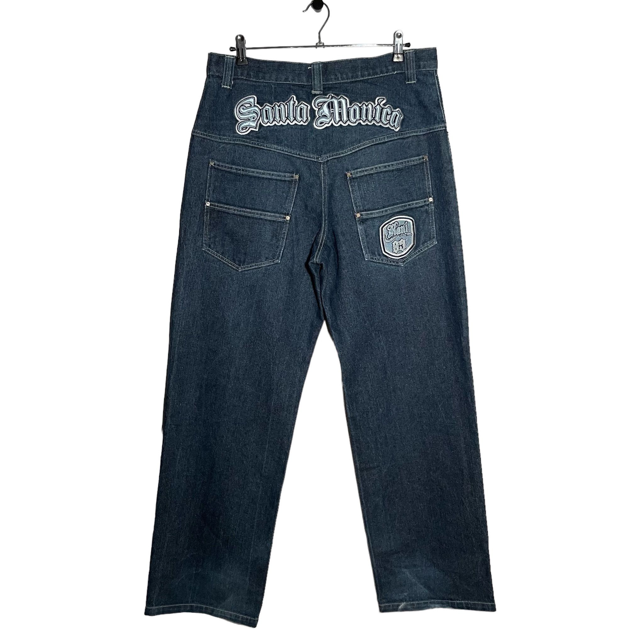 Karl Kani Karl Kani 24 santa monica 2pac navy denim pants jeans baggy ...