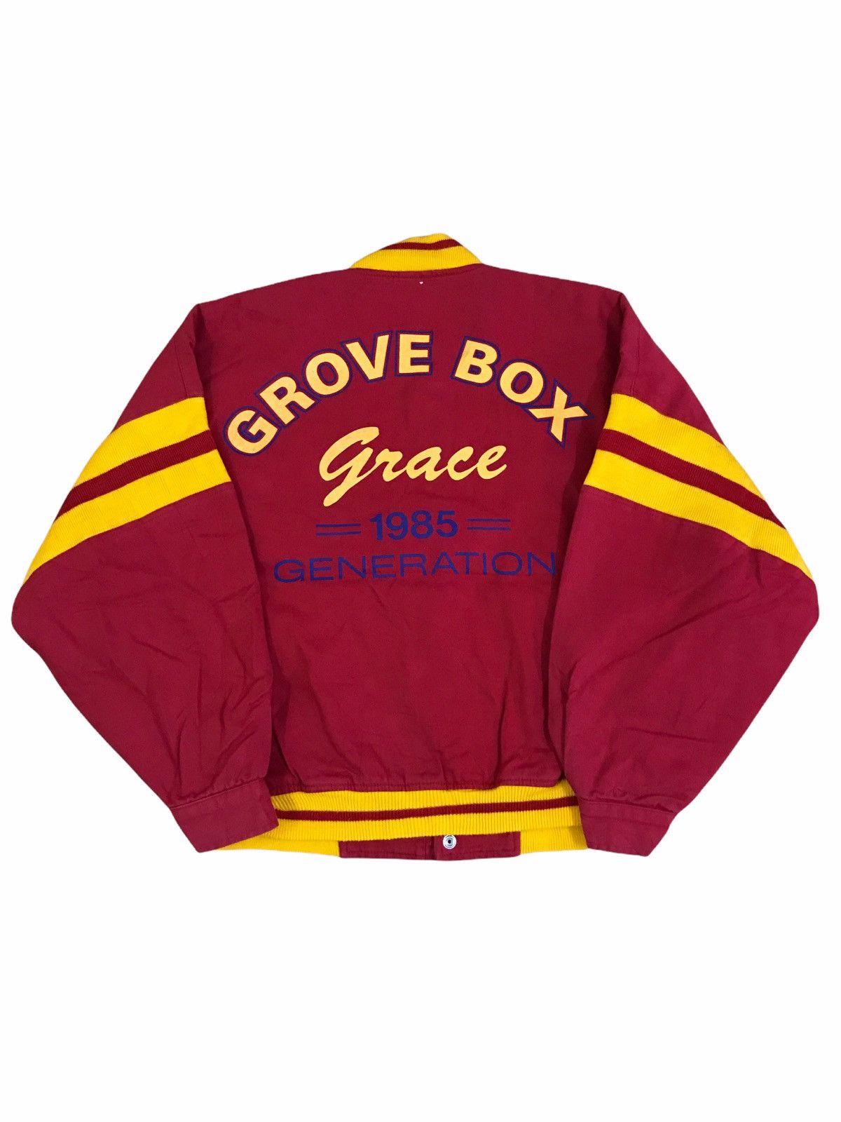 Bomber Jacket × Vintage Vintage 1985 Generation Grove Box Grace Cotton ...