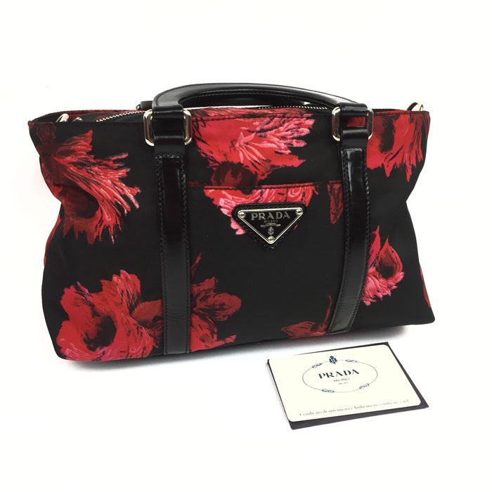 Prada Prada Milano Floral Tote Bag | Grailed