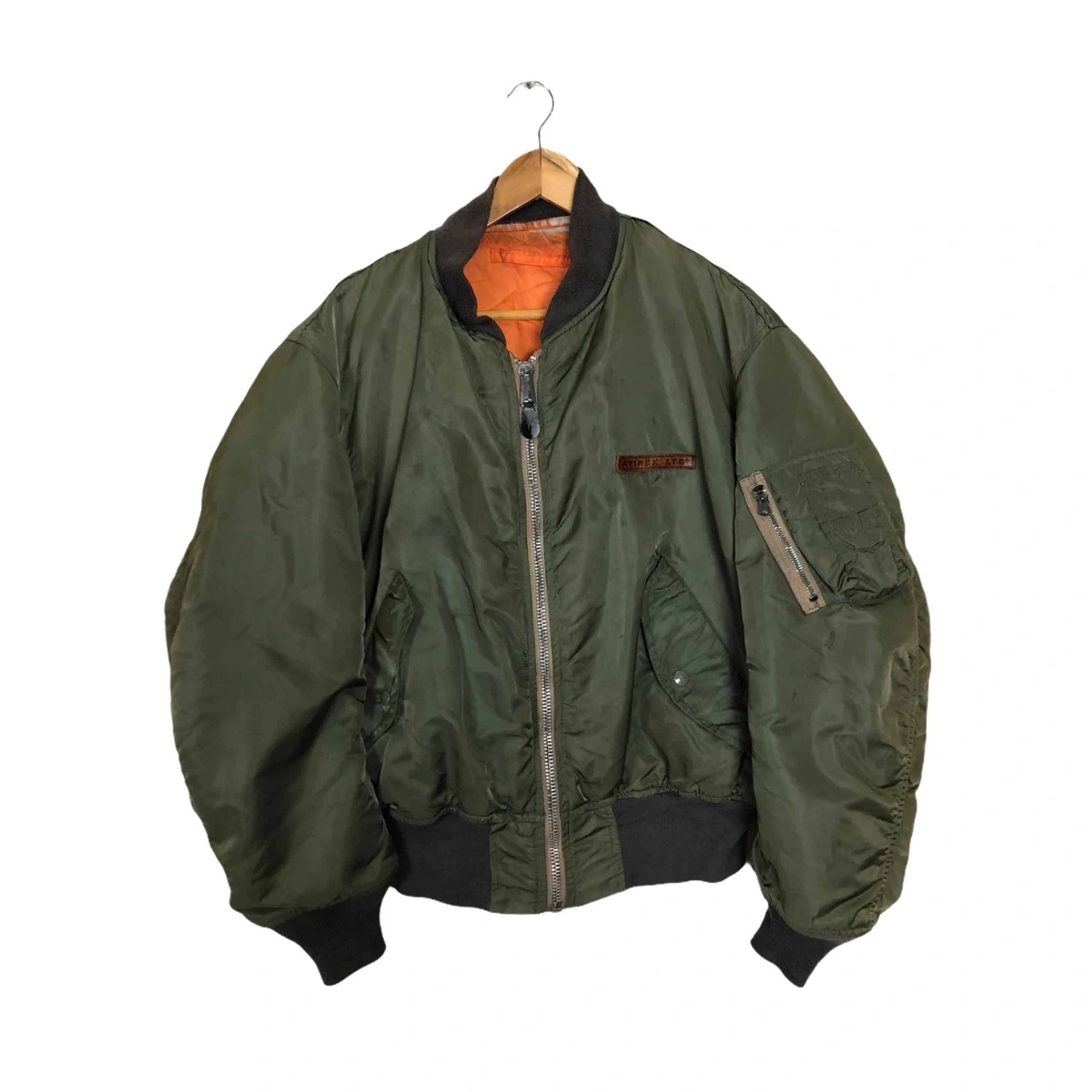 Avirex Vintage Avirex USAF 80’s Flight Bomber Jacket Military Gear ...