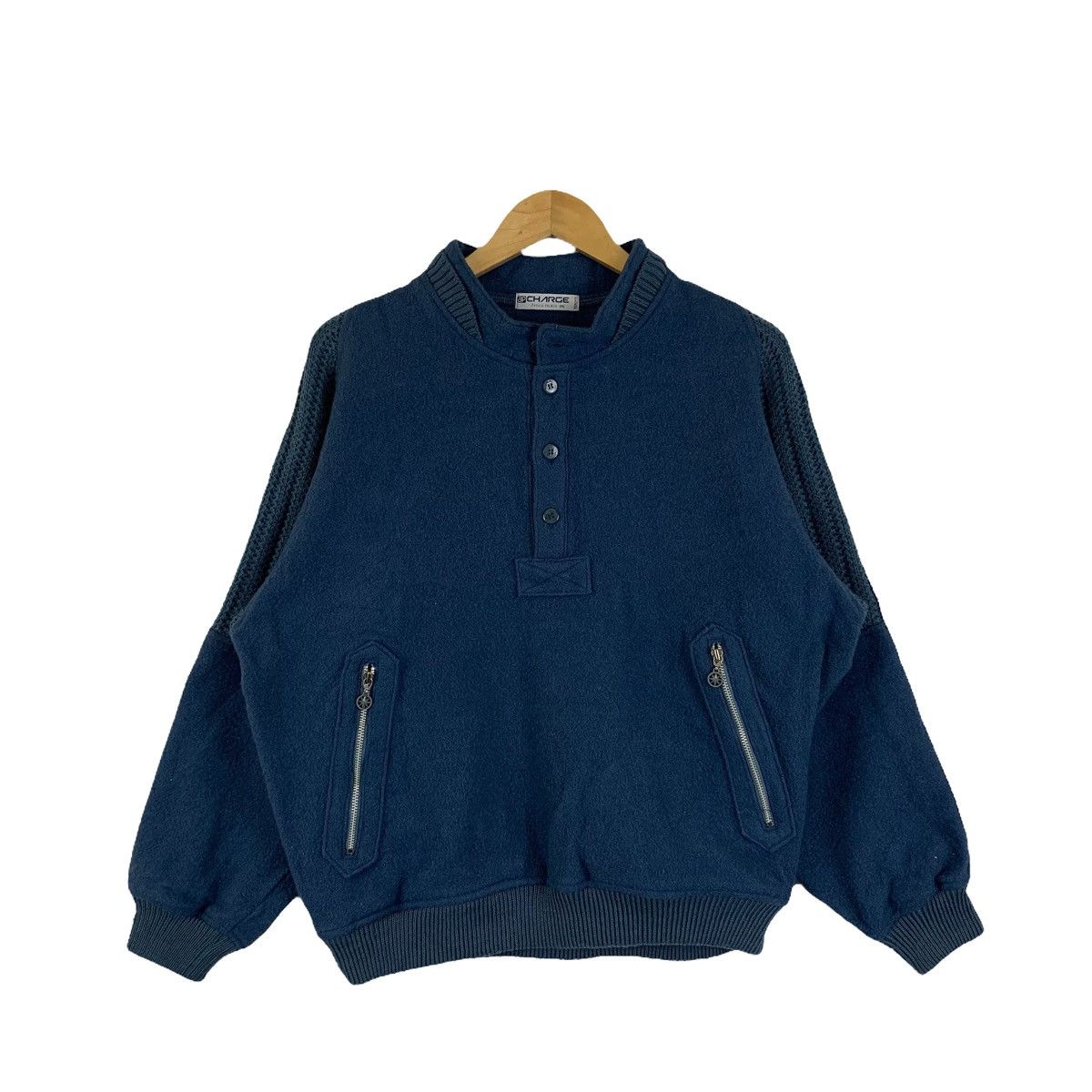 Bomber Jacket × Vintage Arnold Palmer Charge Casual Half Button Wool ...