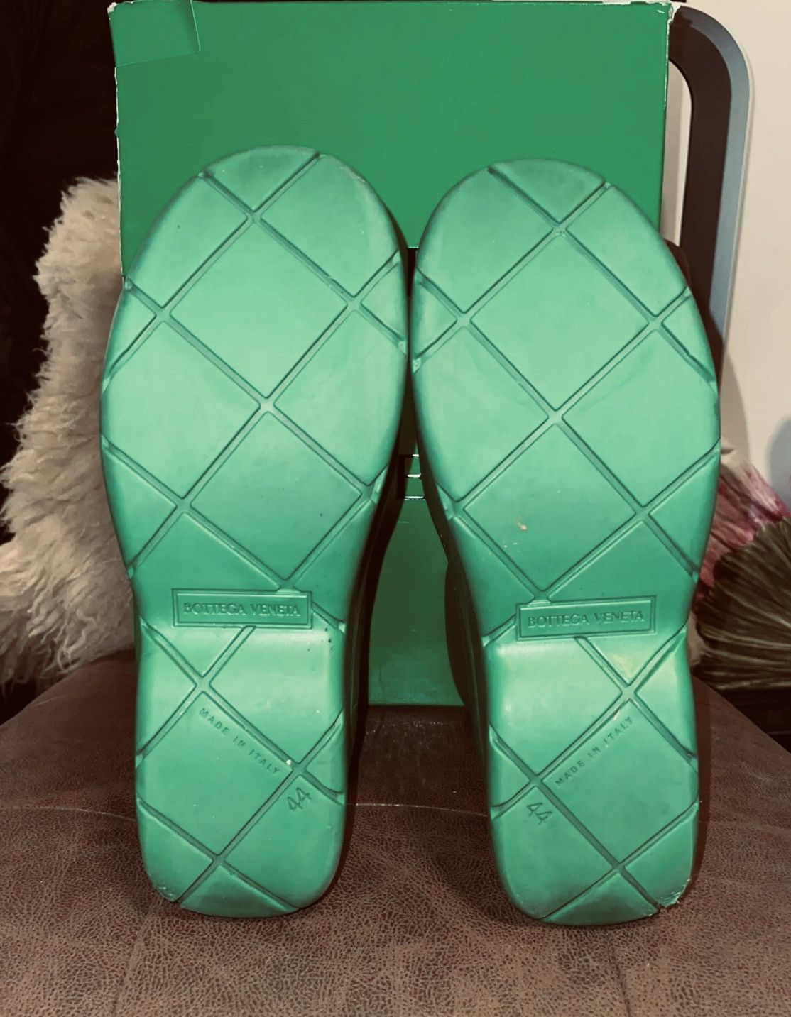 Bottega Veneta Bottega Veneta green puddle boots | Grailed