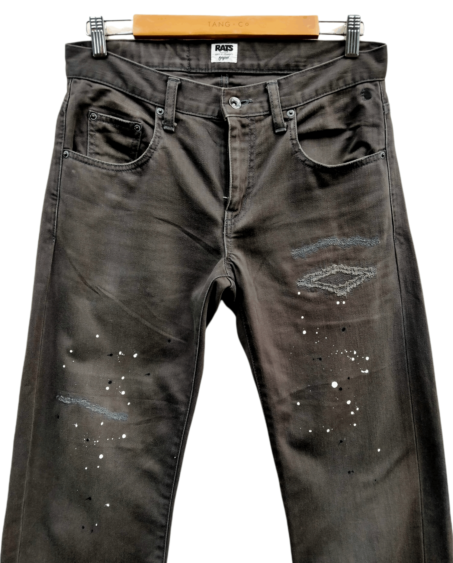 Neighborhood Rare!! Rats x Neighborhood Distressed Paint Splatter Pants ...