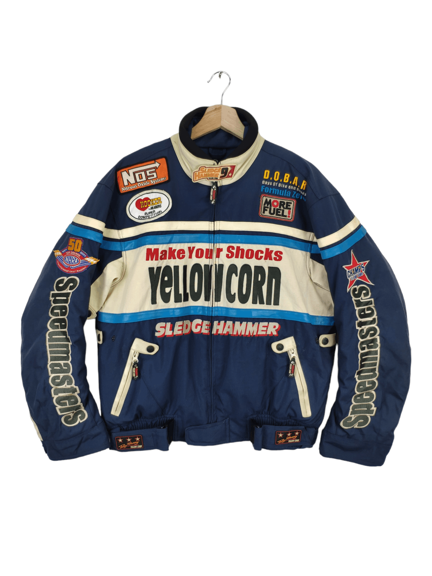 Vintage × YELLOW CORN Vintage Yellow Corn Sledge Hammer Racing Jacket ...