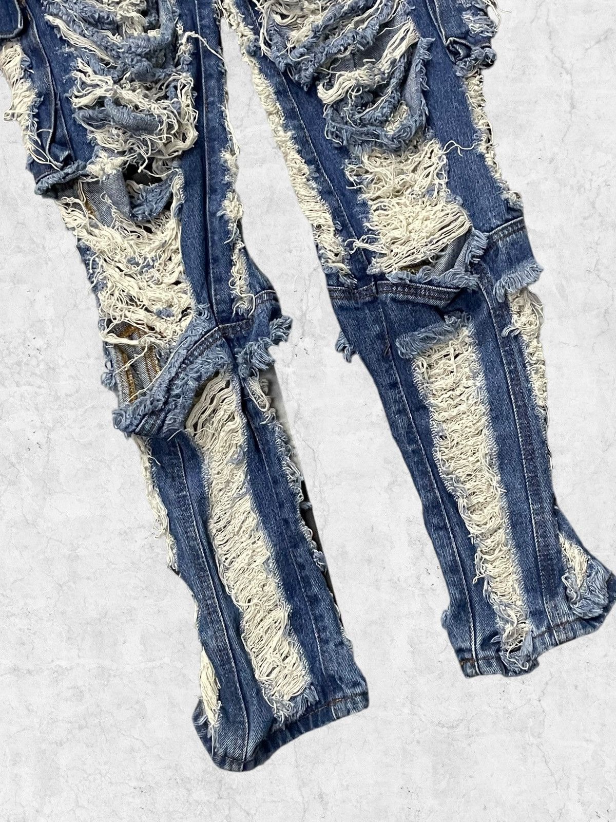 Archival Clothing Vintage Balenciaga Style Destroy Cargo Denim With ...