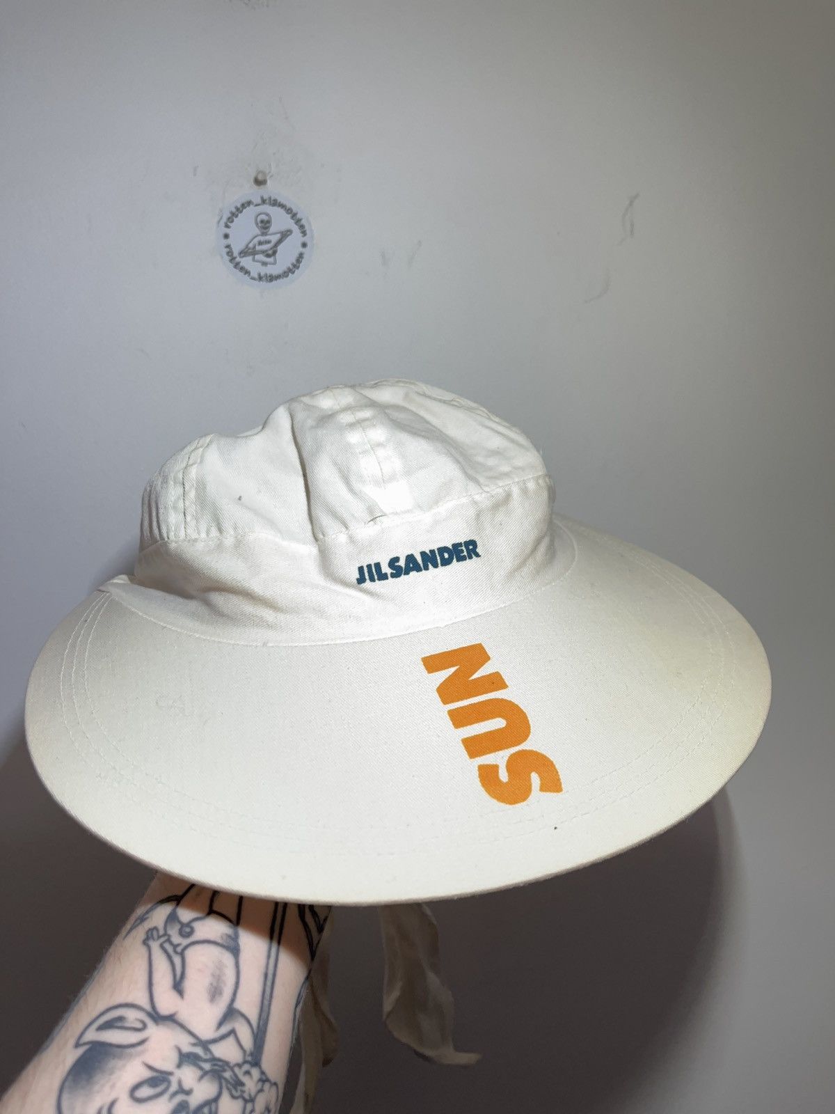 Designer × Jil Sander Jil sander beach sun big rim hat avant garde ...