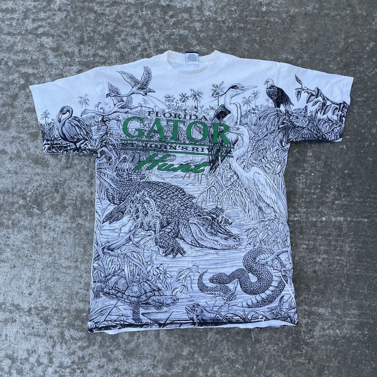 Vintage Vintage Florida Gator T-shirts Overprint 80s Y2K Streetwear ...