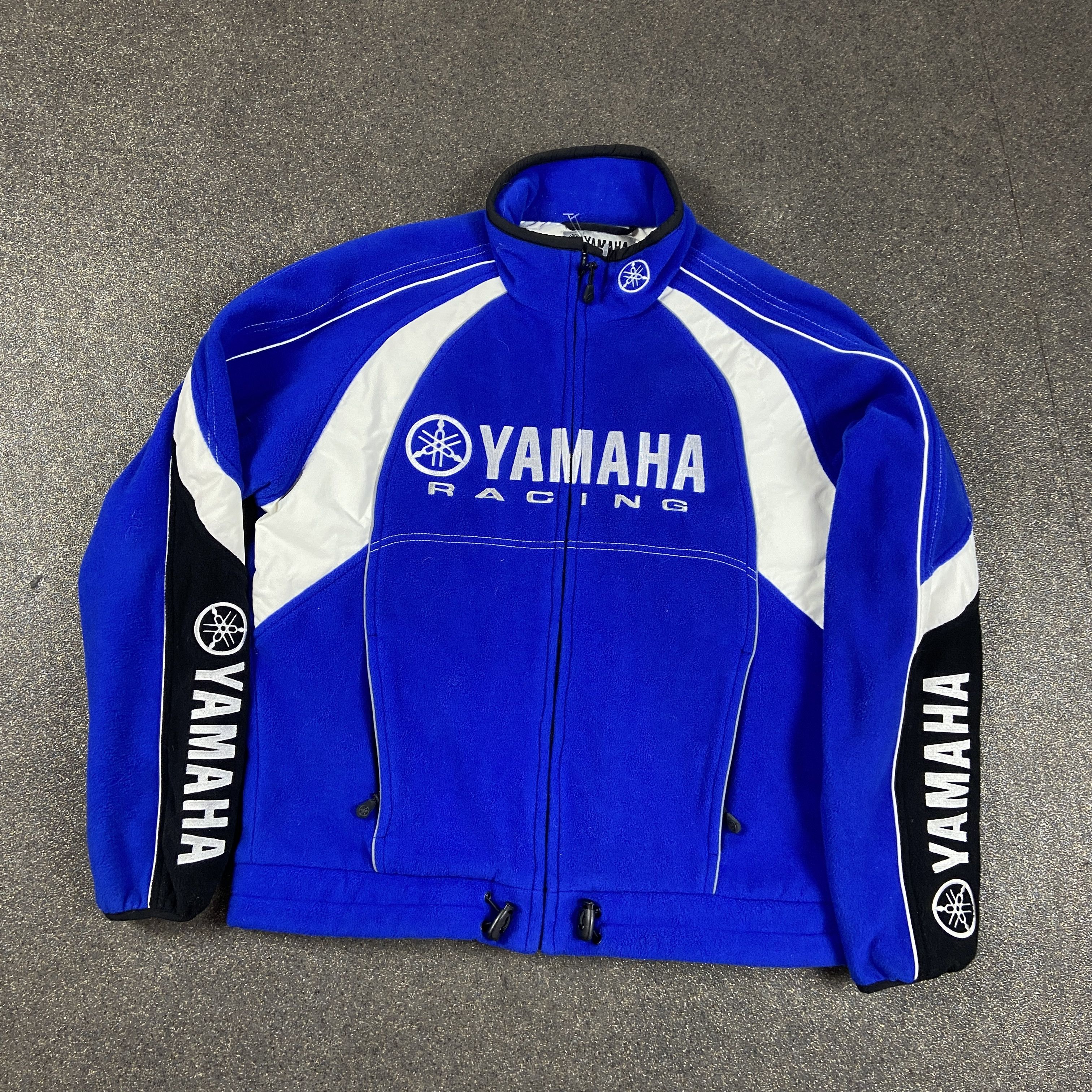 Yamaha Yamaha Racing Logo Zip Fleece Jacket | Grailed