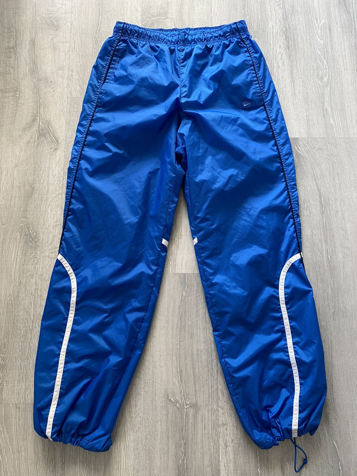 Nike × Vintage Nike TN vintage blue track pants small hex logo 2000s ...