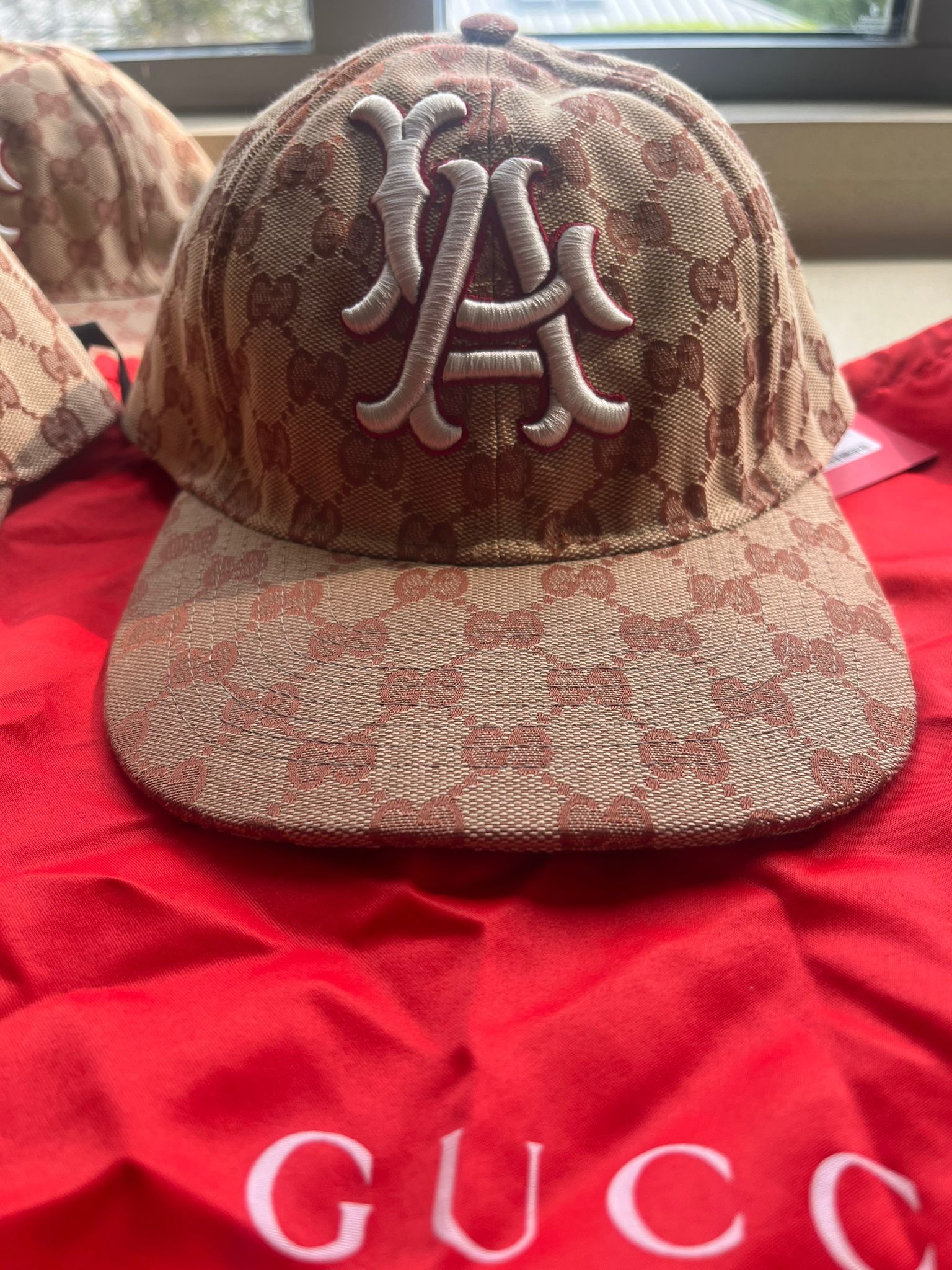 Gucci Q.4 / LA Dodgers Gucci Monogram Hat in Beige | Grailed