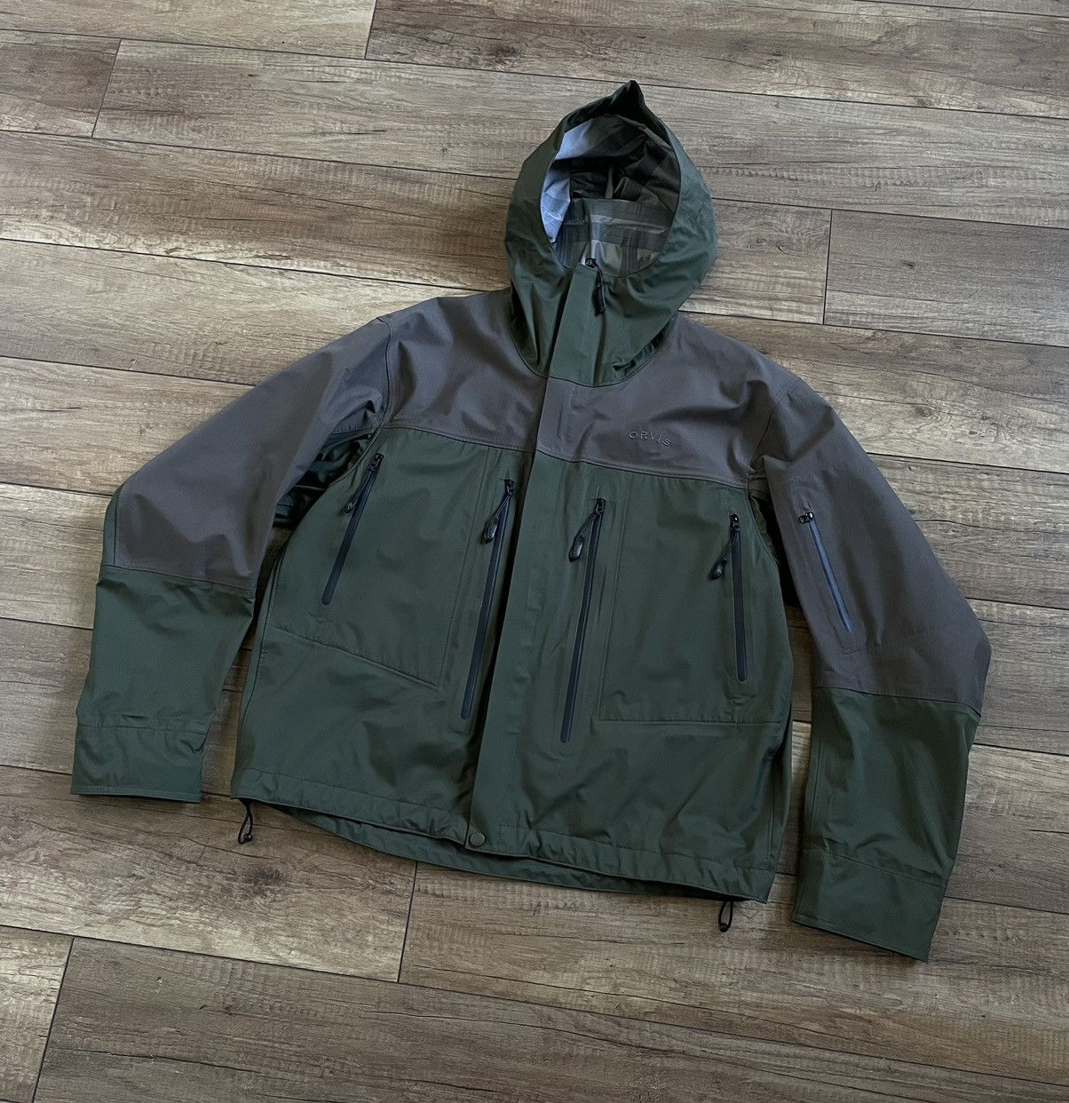 Orvis Orvis Wading Hooded Cargo Jacket Waterproof Patagonia Style | Grailed