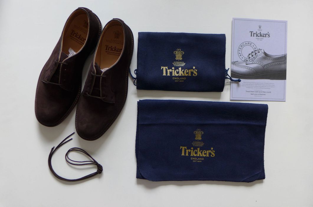 Trickers Trickers Robert Derby Shoes - Coffee Castorino Suede | Grailed