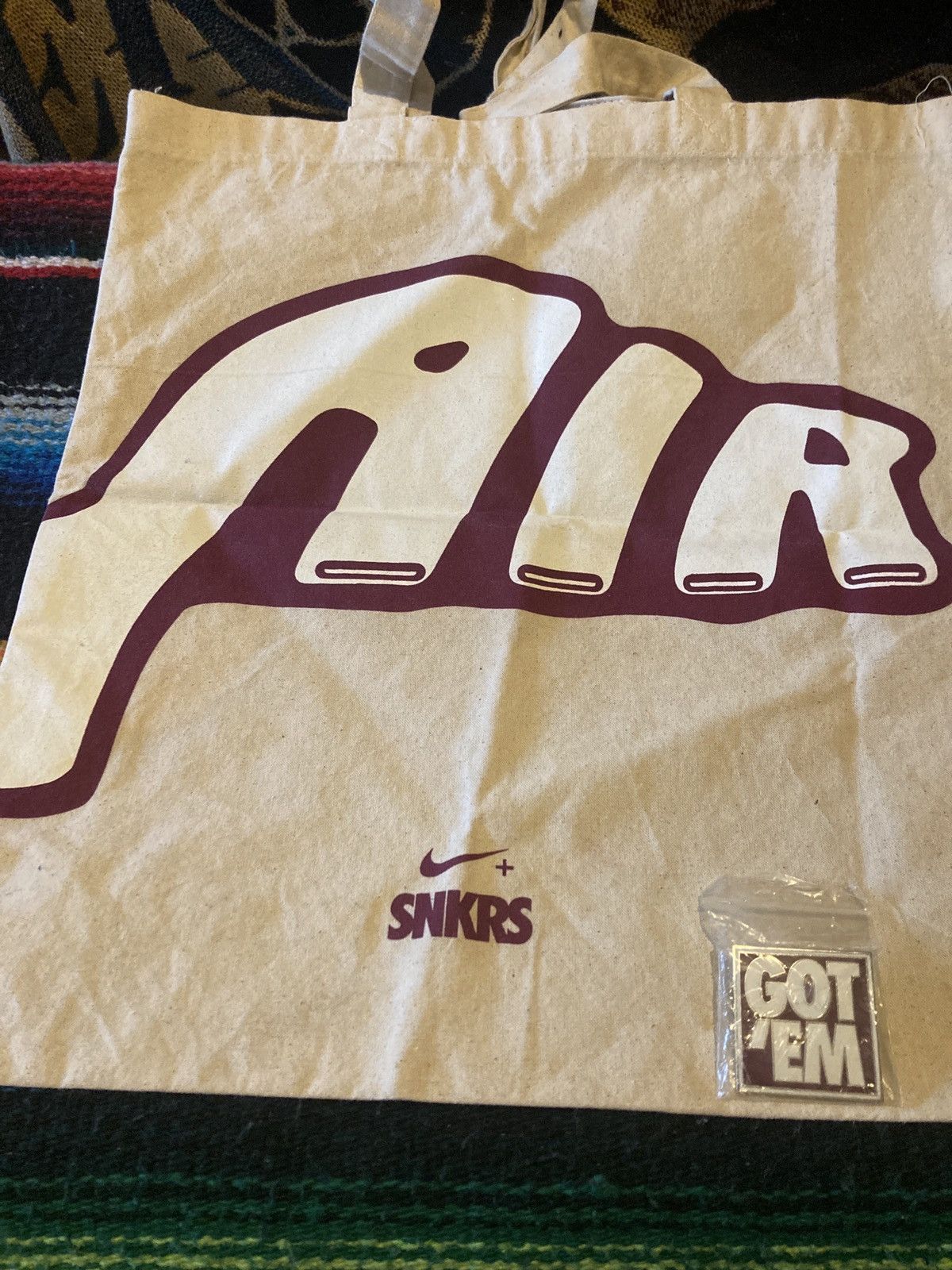 Nike NIKE Air More Uptempo Bag and Pin set | Grailed
