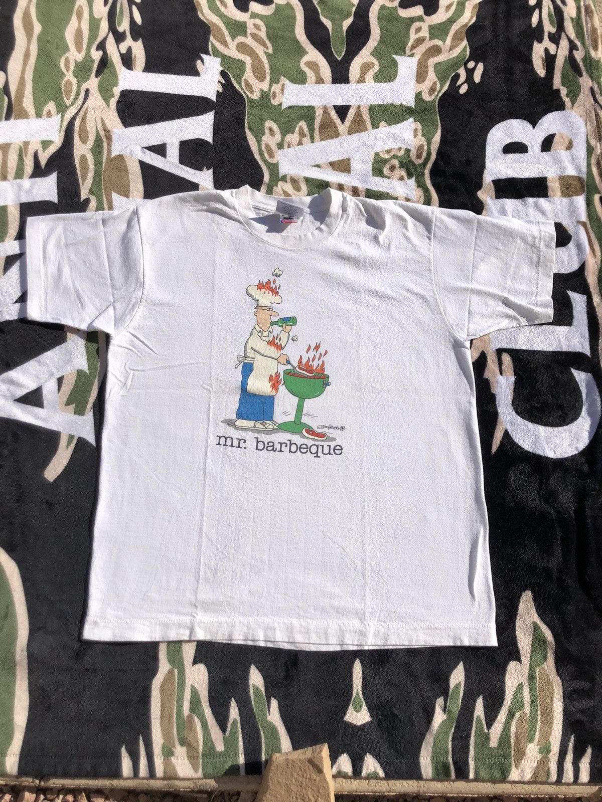 Streetwear × Vintage Vintage 1988 Jim Benton Mr. barbecue comic strip ...