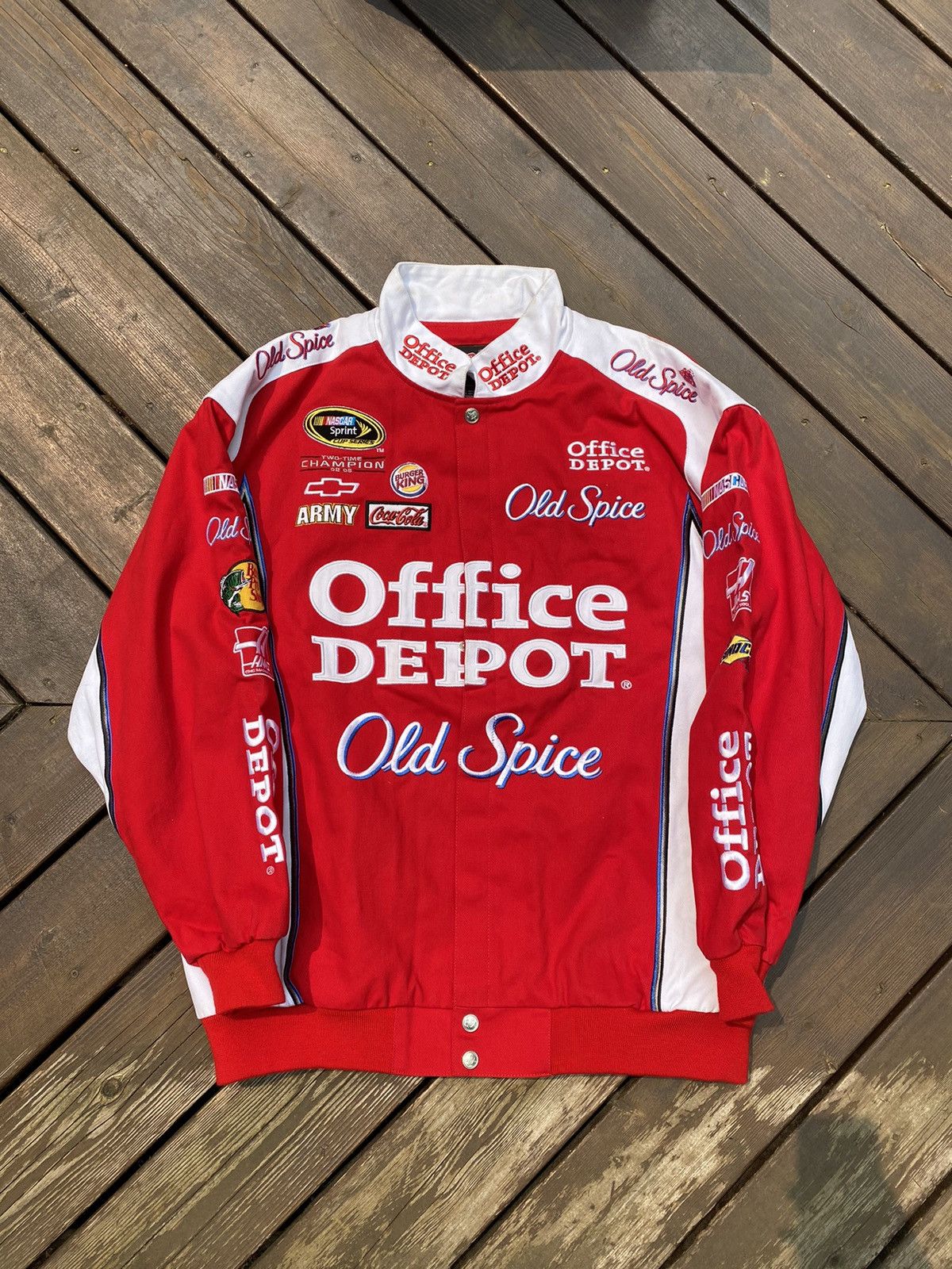 Vintage Vintage NASCAR Tony Stewart Racing Jacket Old Spice #14 | Grailed