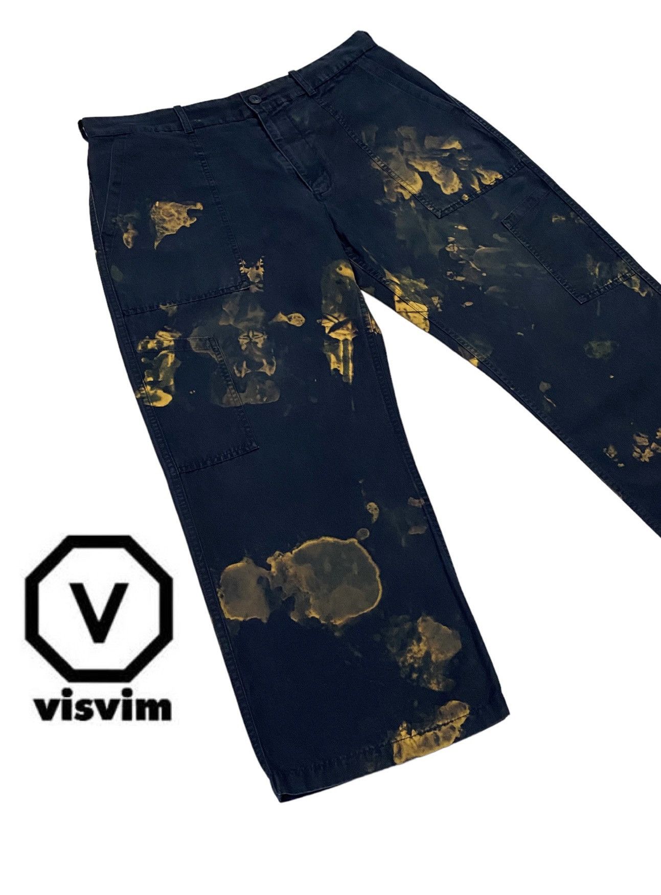 Visvim Rare‼️Visvim Acid Wash Cropped Pants | Grailed
