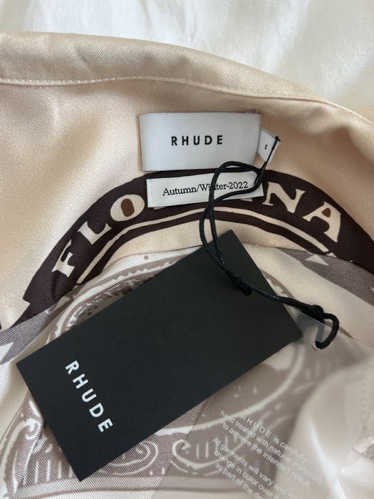 Rhude RHUDE Silk Cigar Button Up shirt *brand new* with tags | Grailed