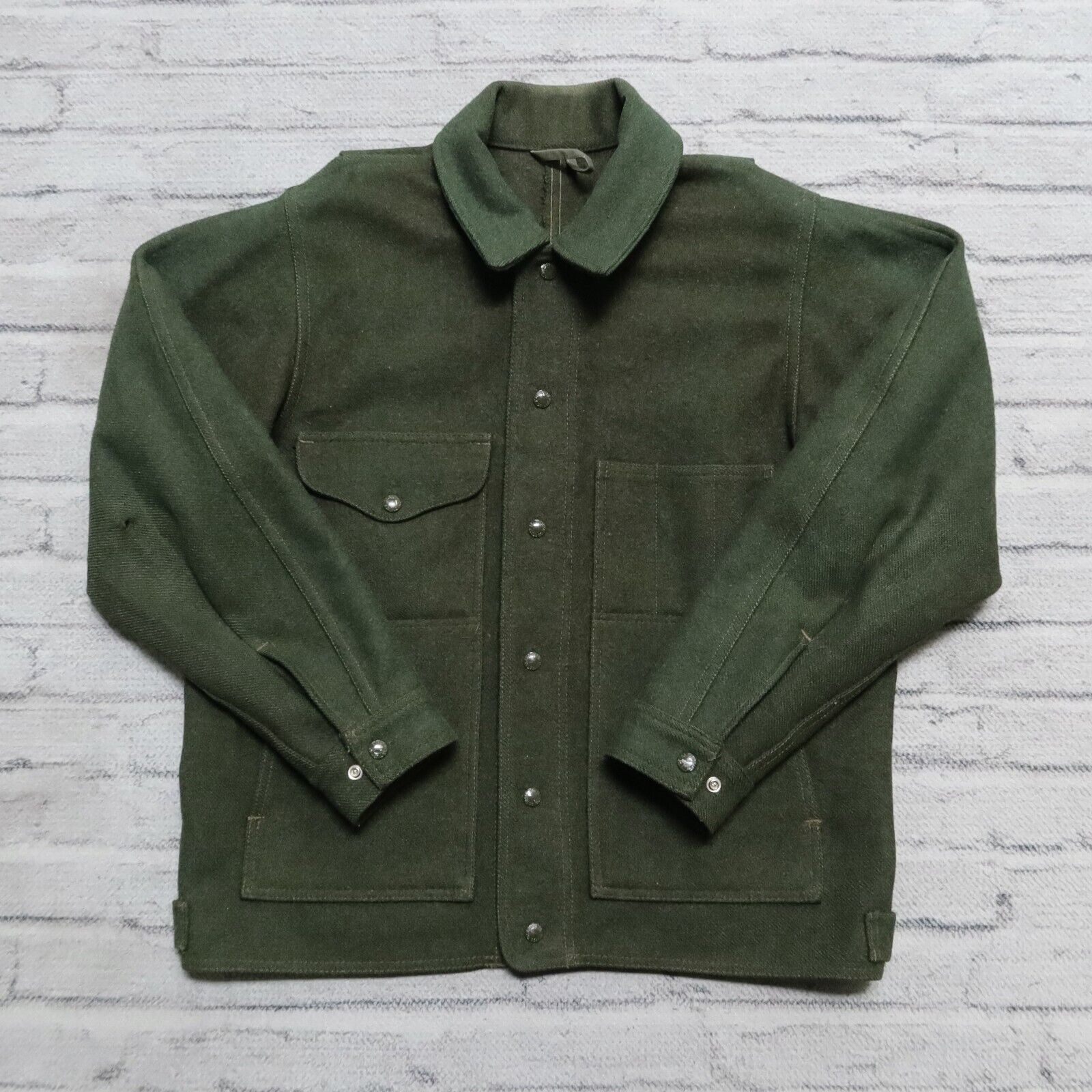 Filson Vintage Filson Style 82 Mackinaw Wool Snap Button Jacket Size M ...