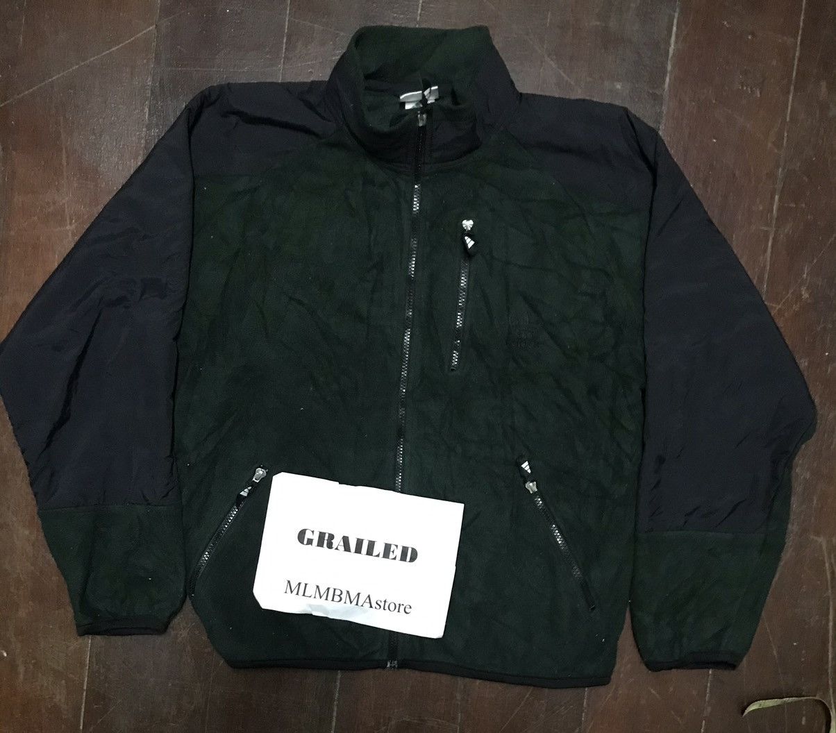Adidas Vintage adidas outdoor life fleece jacket back big logo | Grailed