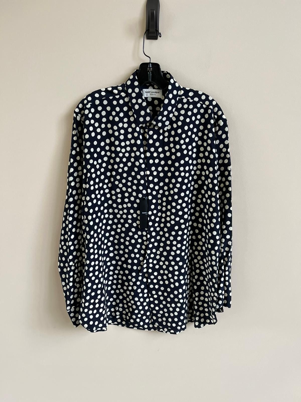 Saint Laurent Paris Button up Shirt in Navy Color | Grailed