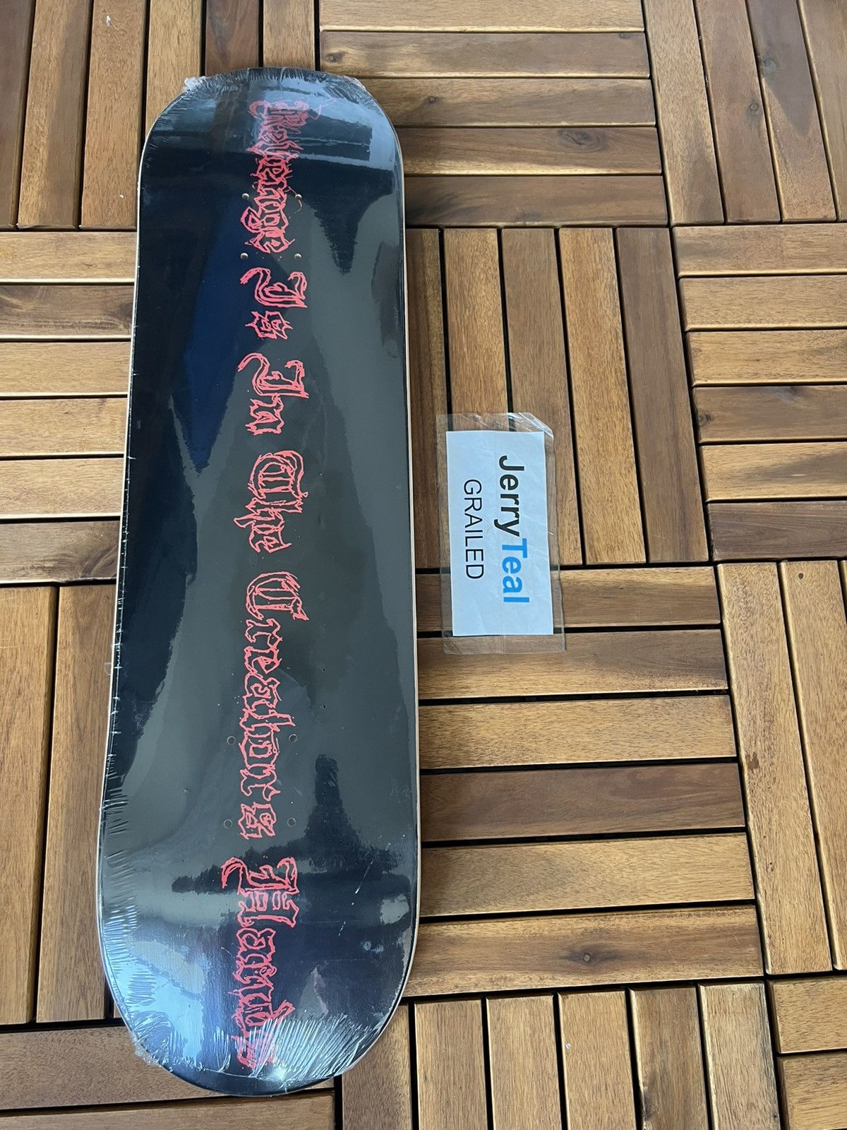 Revenge Revenge Skateboard Deck “Is In the Creators Hands” | Grailed