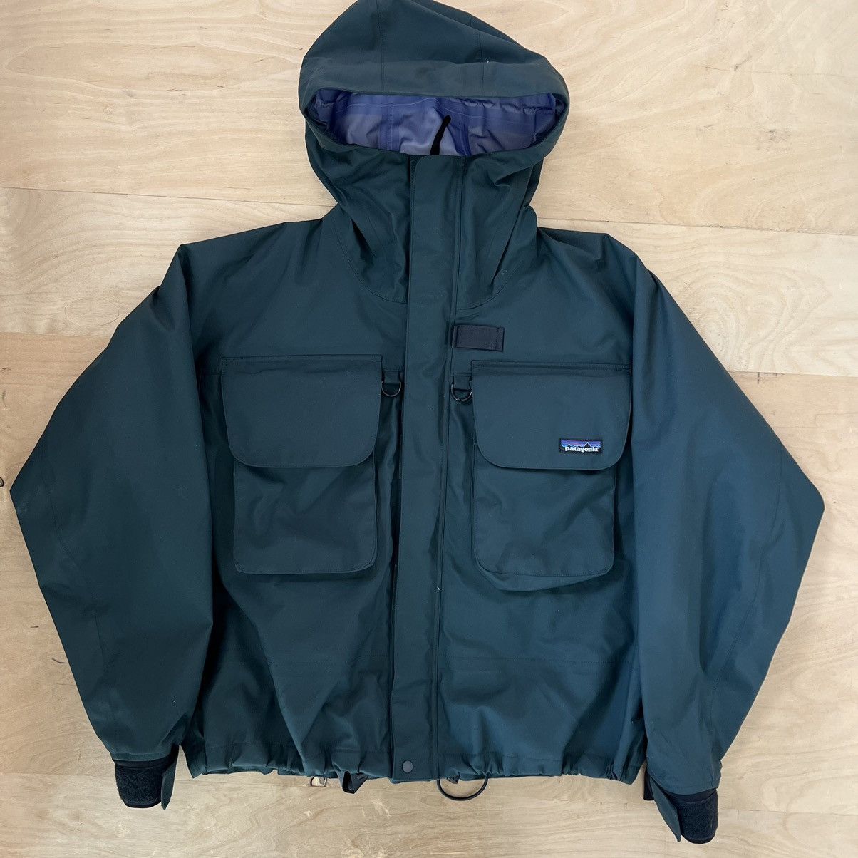 Patagonia × Vintage Vintage Patagonia SST Jacket Green Deep Wading Rain ...