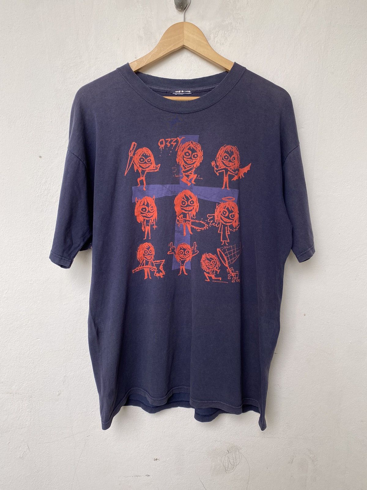 Vintage Vintage 1999 Ozzy Osbourne "Mini Stickman" T Shirt | Grailed