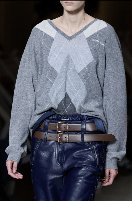 Miu Miu ICONIC - DIAMOND PATTERN - RUNWAY SWEATER | Grailed