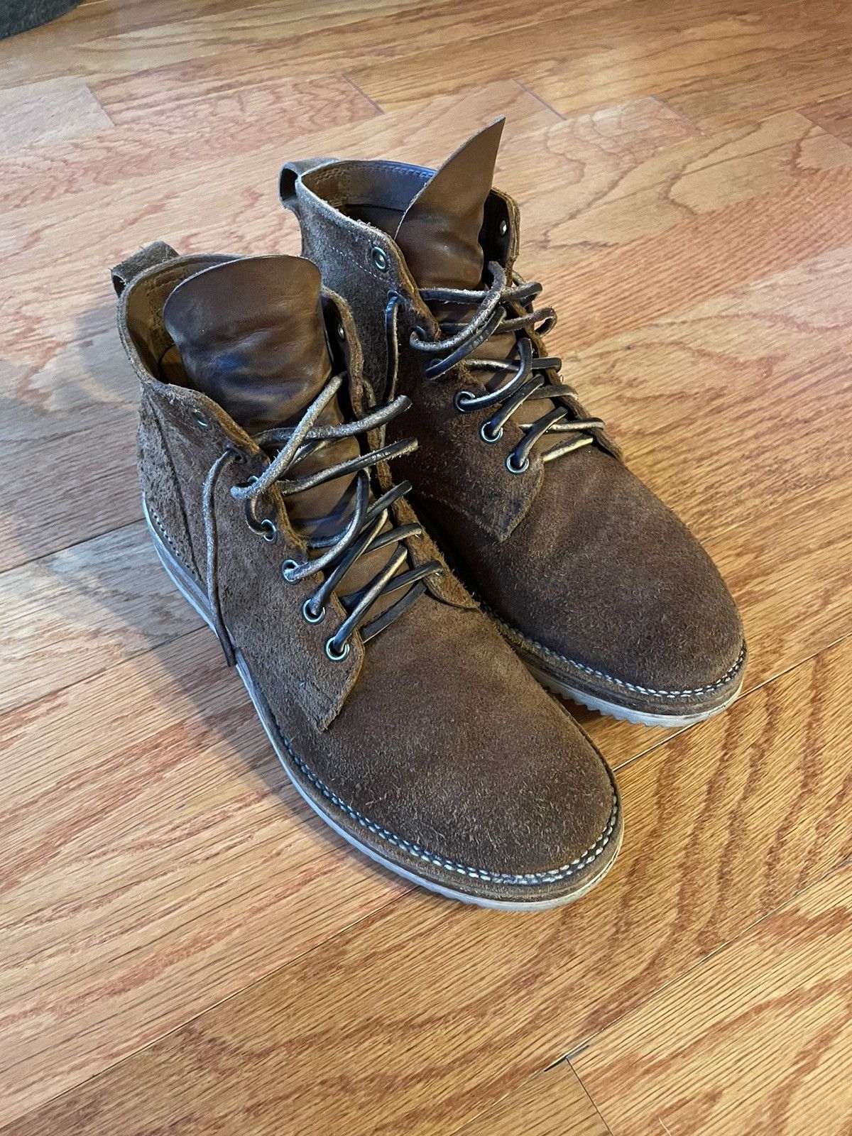 Viberg Mini Ripple Service Boot Aged Bark Roughout | Grailed