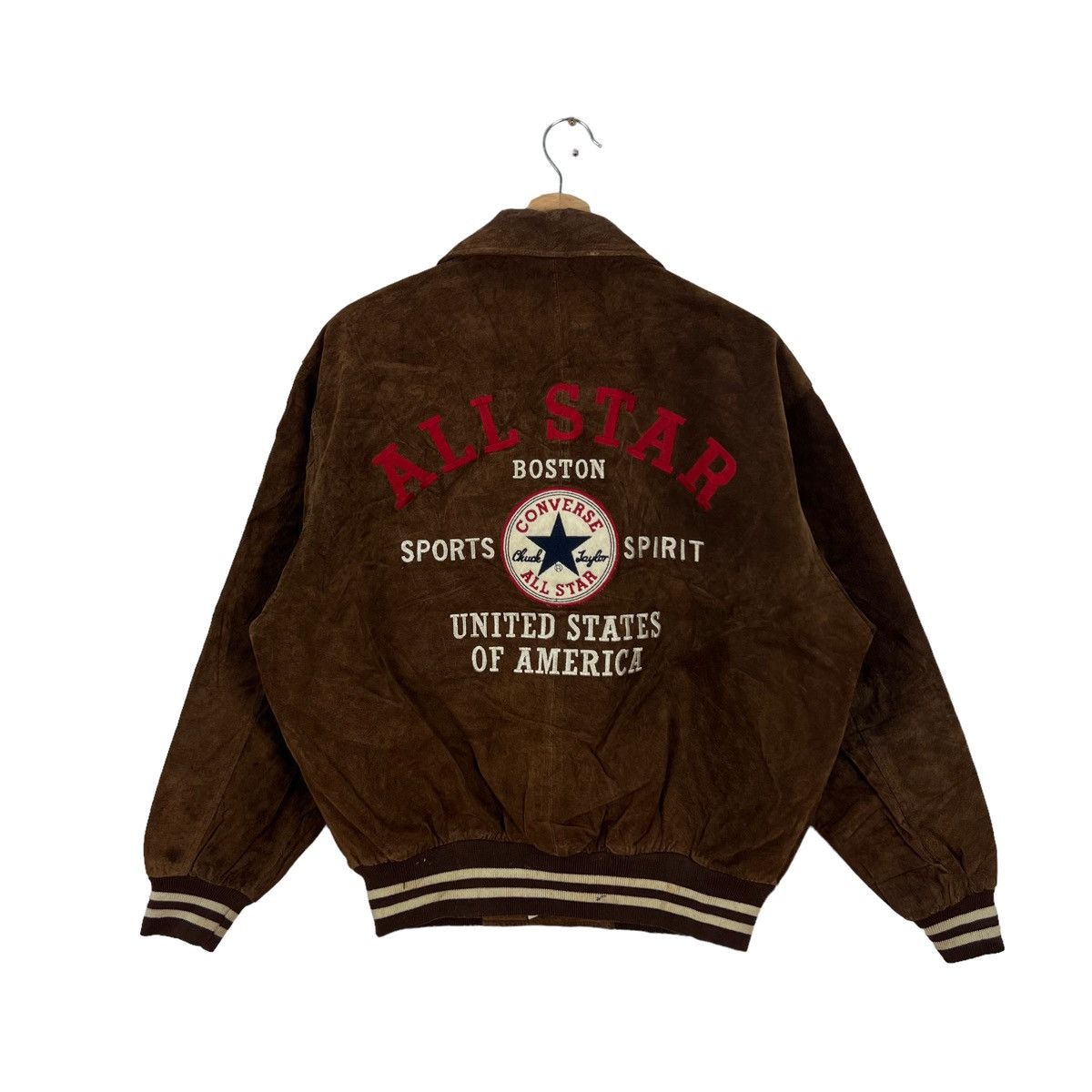 Bomber Jacket × Genuine Leather × Vintage VINTAGE LEATHER BOMBER JACKET ...