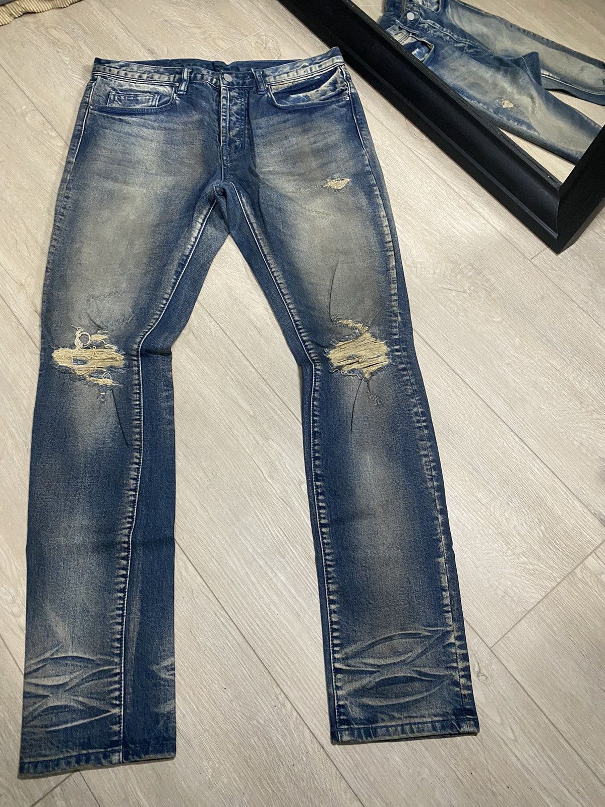 MNML × Streetwear × Vintage Ripped MNML denim | Grailed