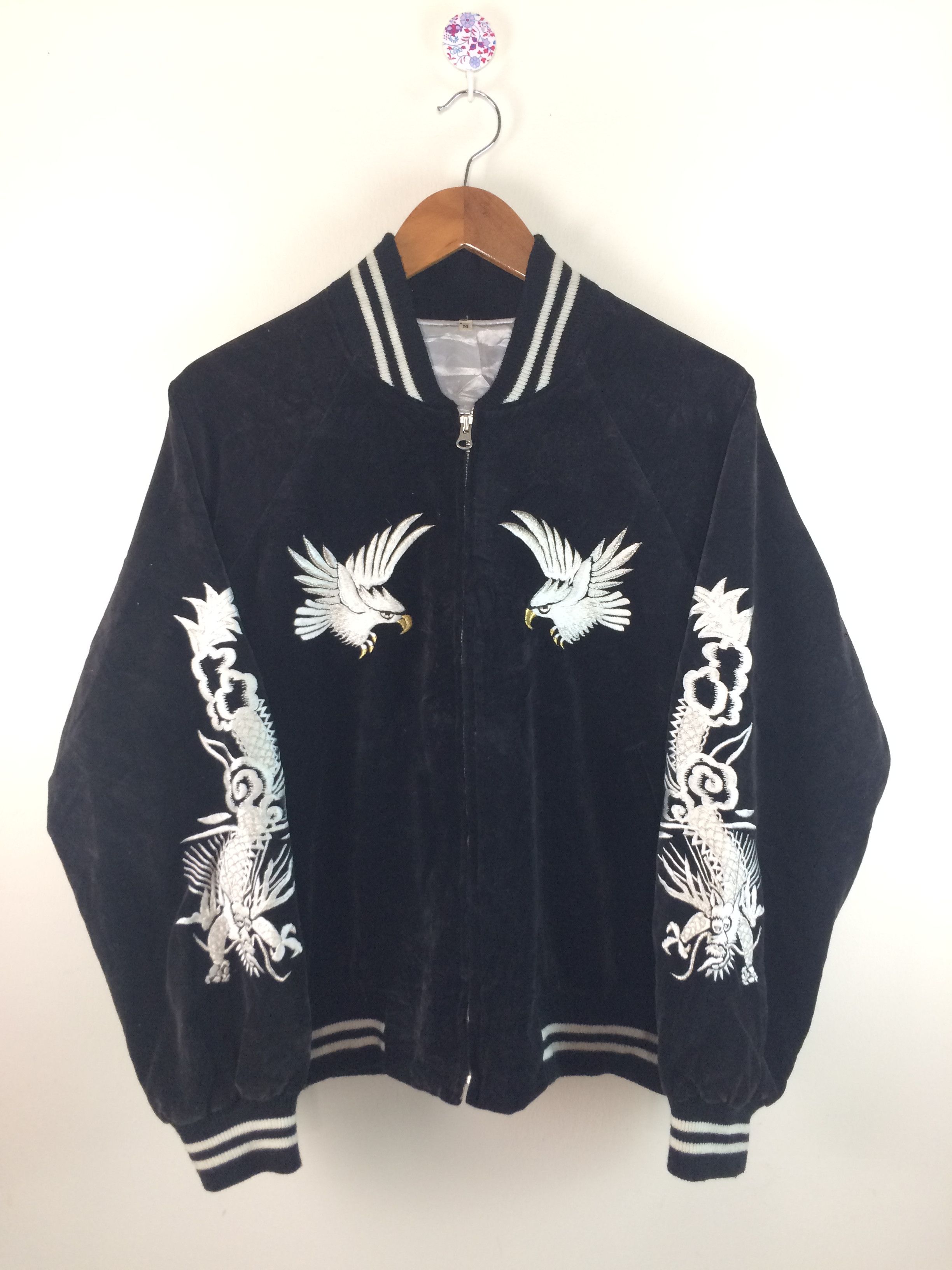 Sukajan Souvenir Jacket × Vintage Vintage Eagle Yokosuka Velvet Sukajan ...