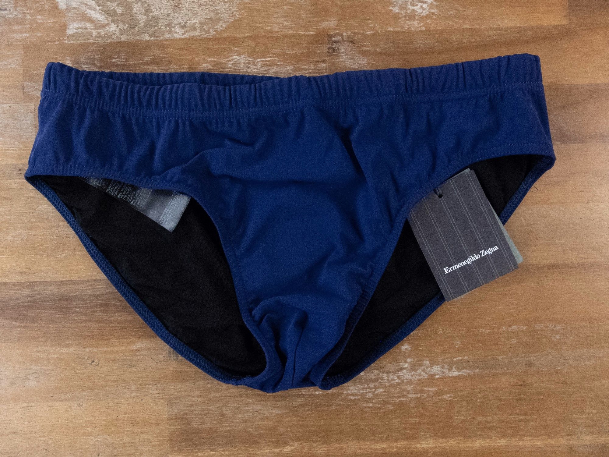 Ermenegildo Zegna ERMENEGILDO ZEGNA solid blue swim briefs speedos ...