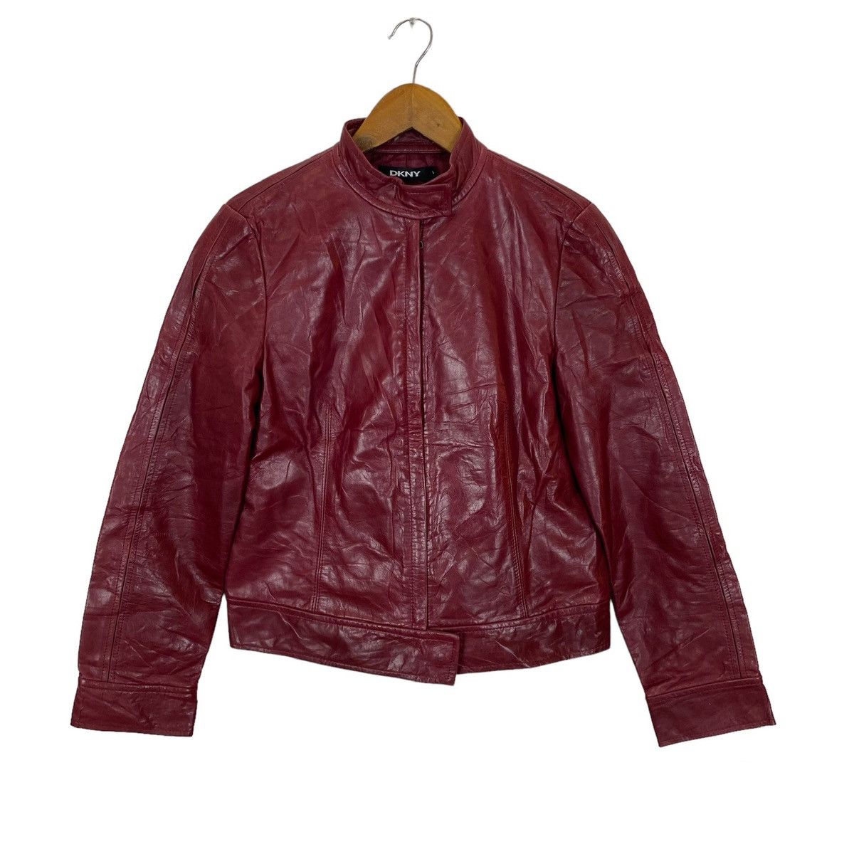 Designer DELETE TODAY Nice design DKNY zipper leather jacket | Grailed Designer DELETE TODAY Nice design DKNY zipper leather jacket | Grailed