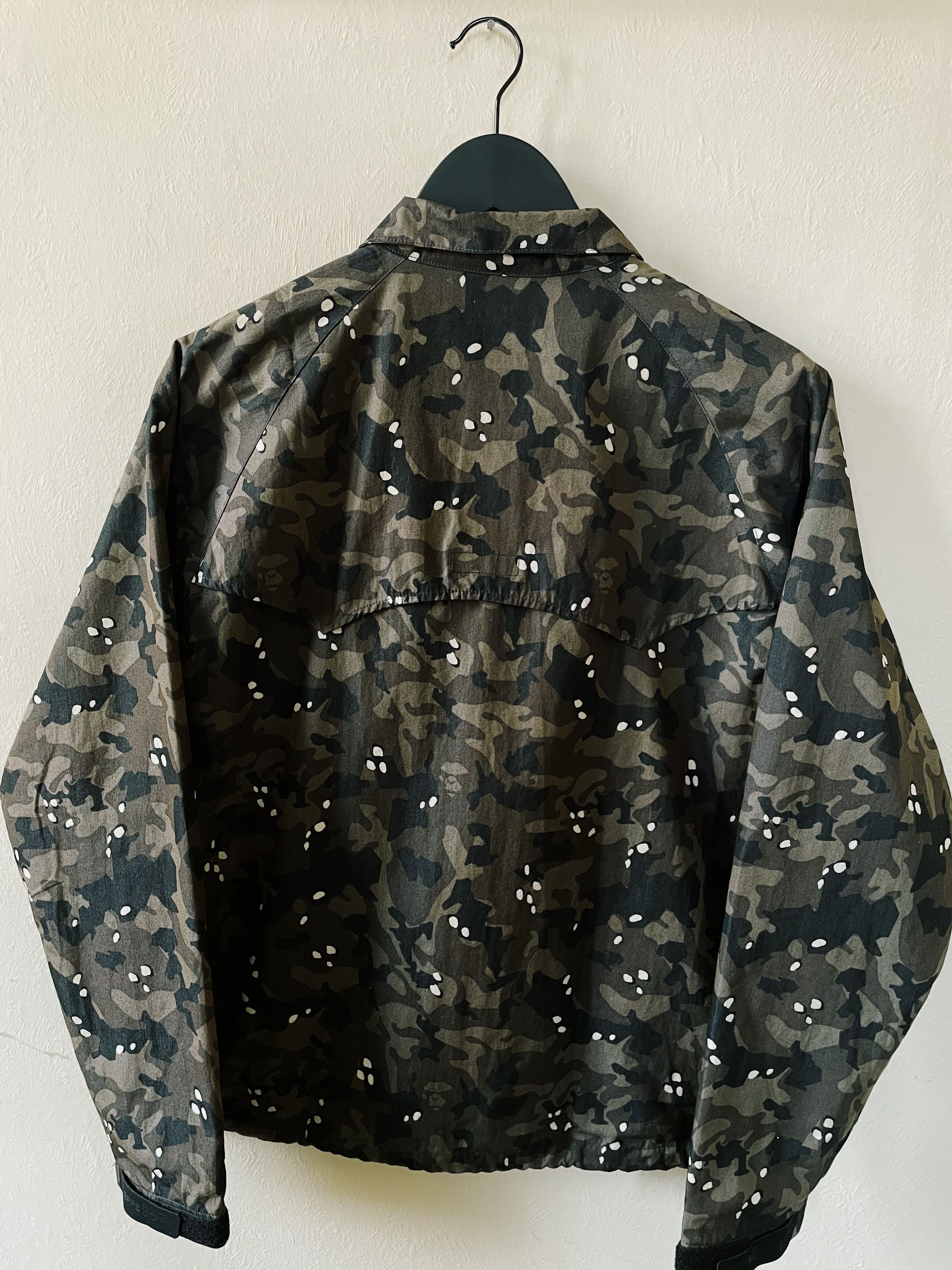 Bape × Stussy Bape A Bathing Ape X Stussy Coach Jacket Dark Camo | Grailed