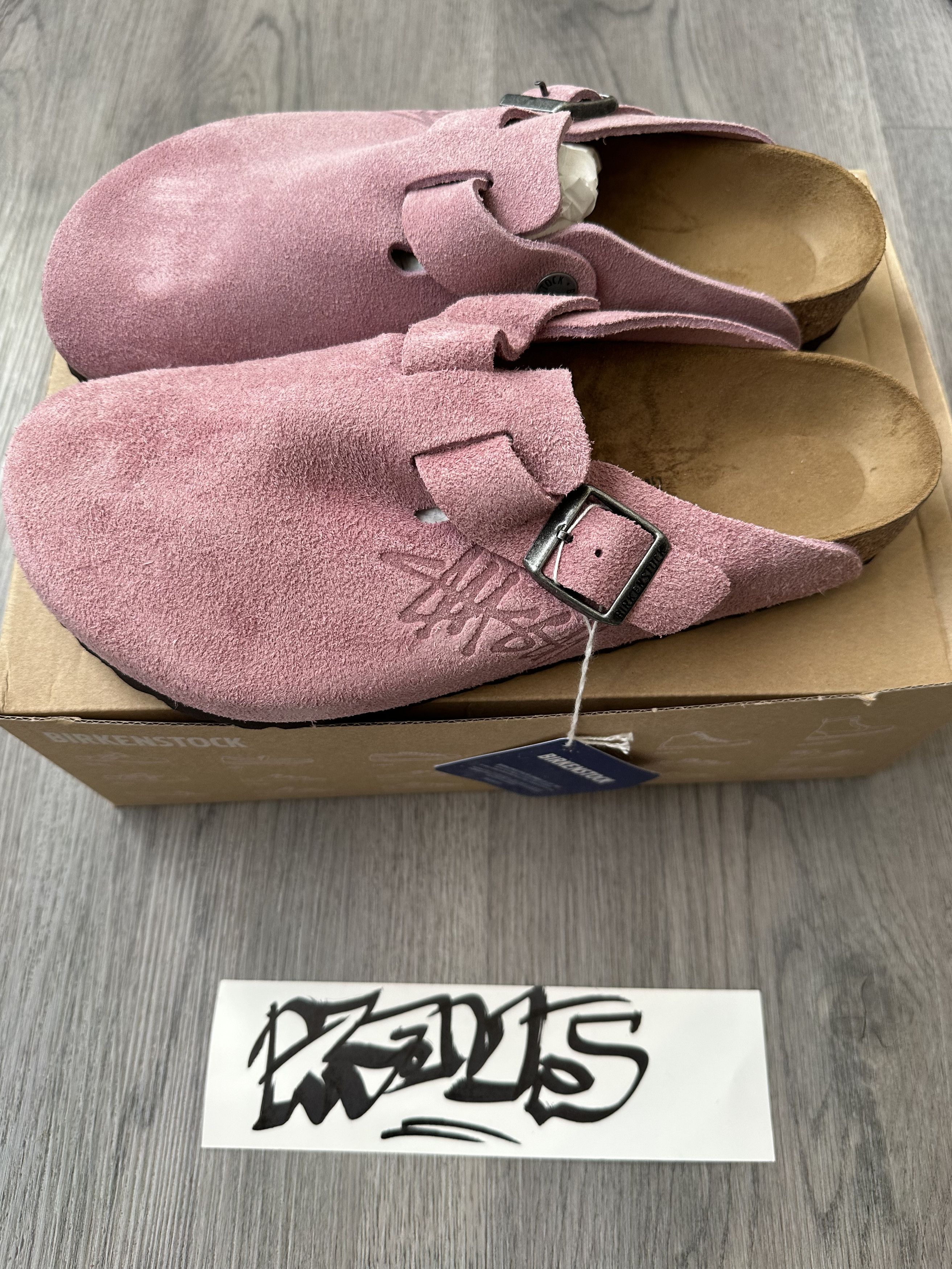 Birkenstock × Stussy Stussy x Birkenstock Boston Clog Dusty Pink Size 8 ...