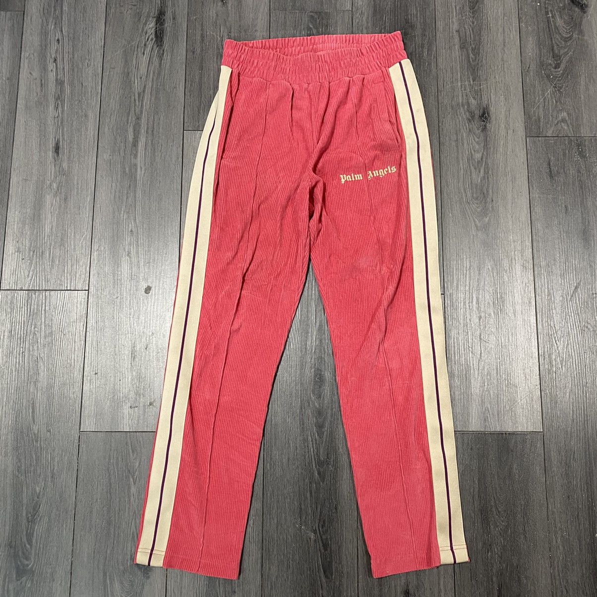 Palm Angels Palm Angles Courduory Track Pants Burgundy Sz L | Grailed