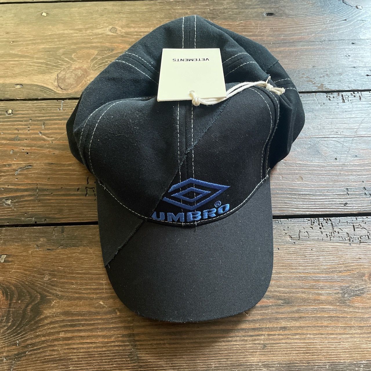 Umbro × Vetements Vetements x Umbro Blue and Black Hat | Grailed