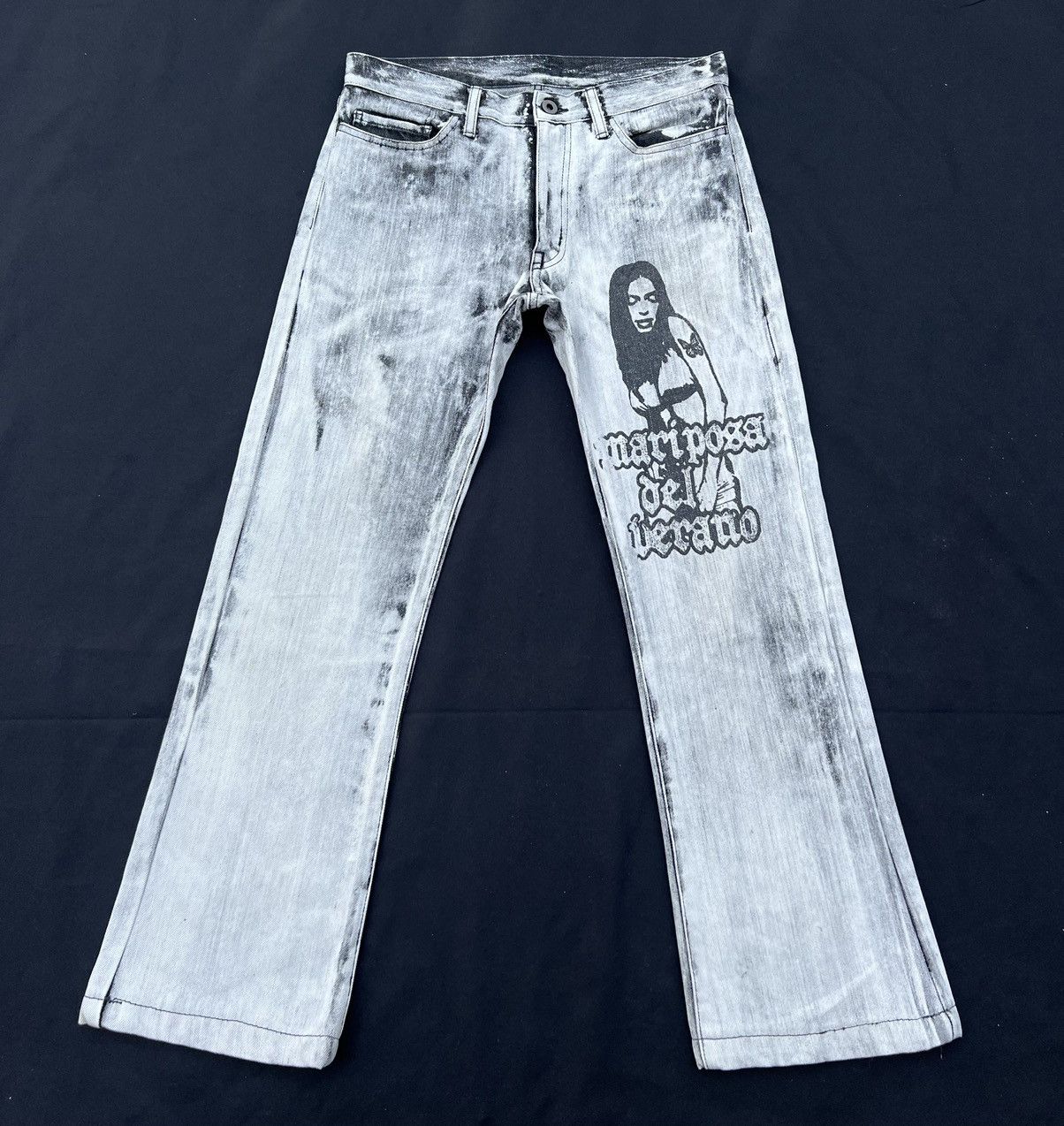Designer Vintage Edge Rupert Made in Japan Cropped Flare Jeans | Grailed