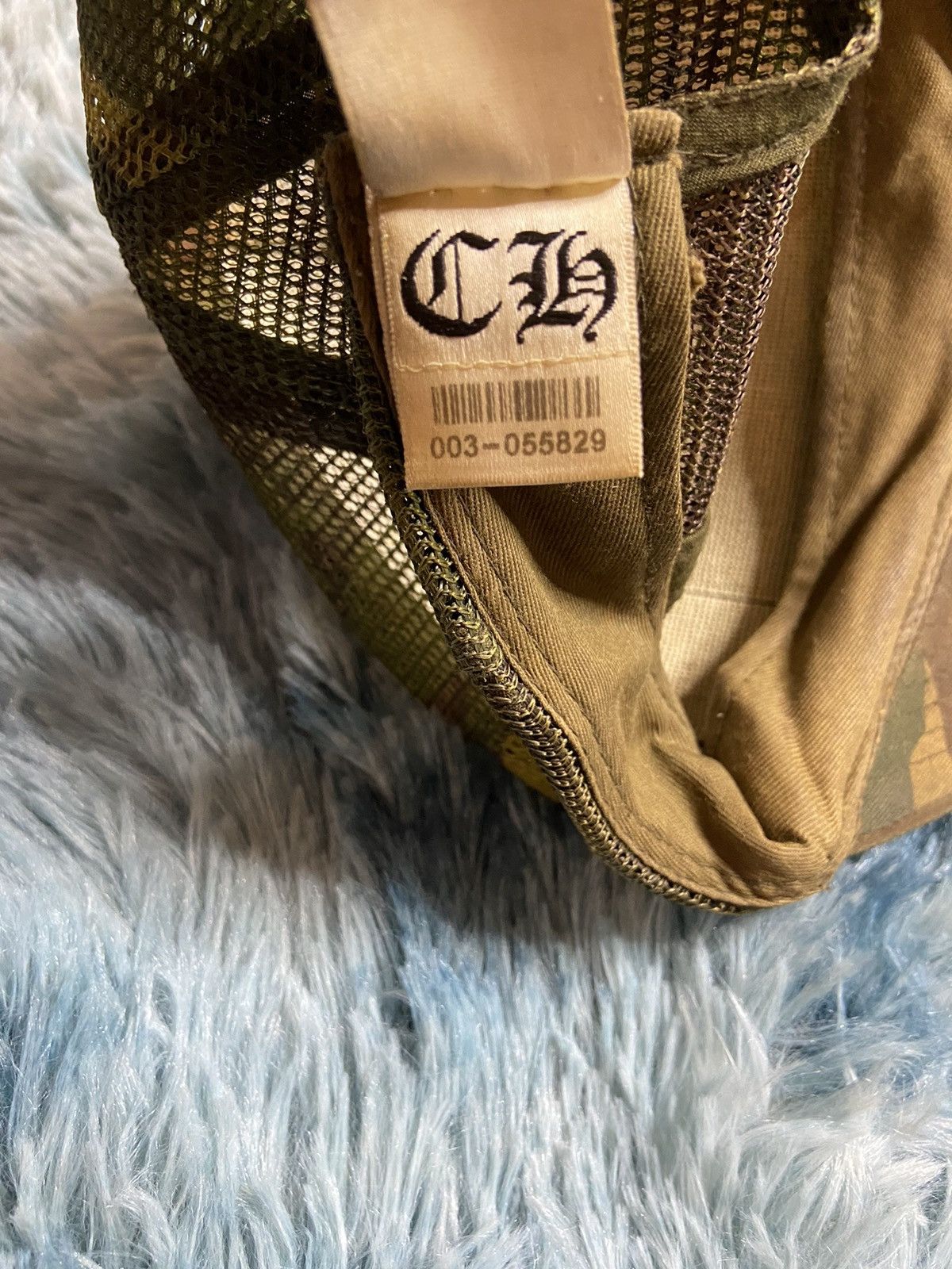 Chrome Hearts Chrome Hearts Trucker Hat Camo CH Hollywood USA SnapBack ...