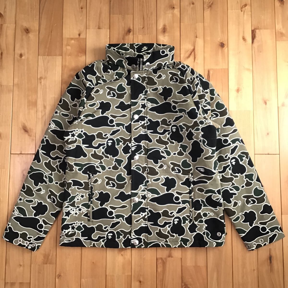 Bape × Nigo BAPE sta camo M65 nylon military jacket ape vintage NIGO ...