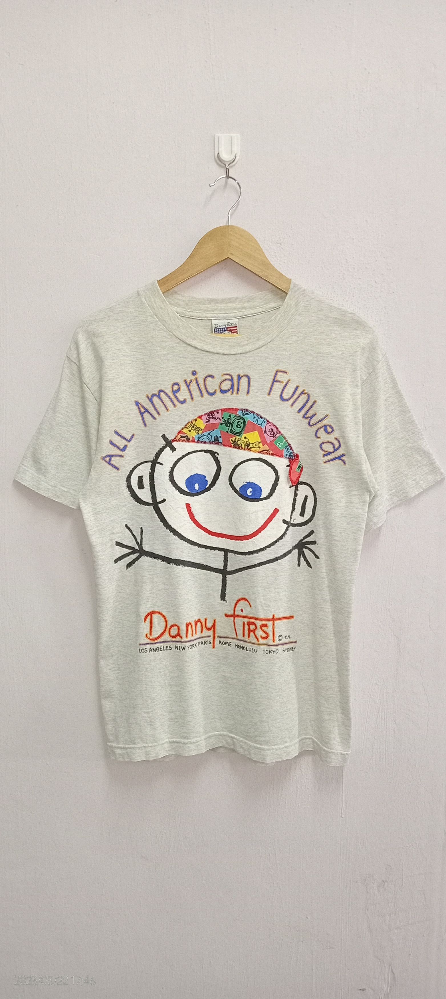 Vintage VINTAGE 90's ALL AMERICAN FUNWEAR DANNY FIRST TEE VERY RARE ...