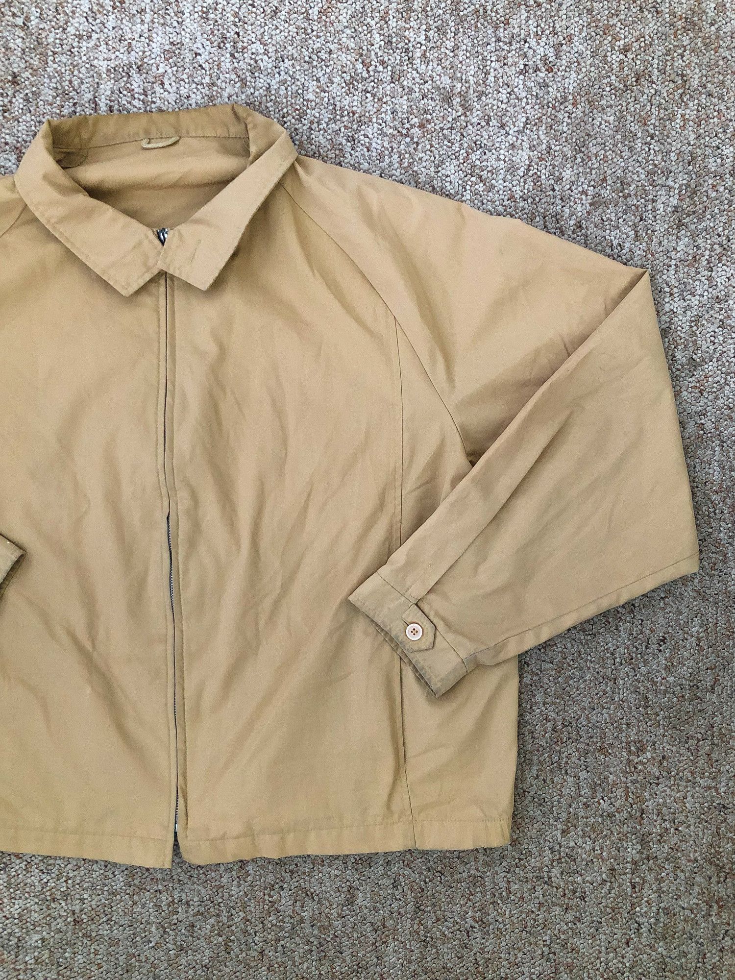 Vintage 90s Boxy Sun Faded Beige Raglan Work Jacket | Grailed