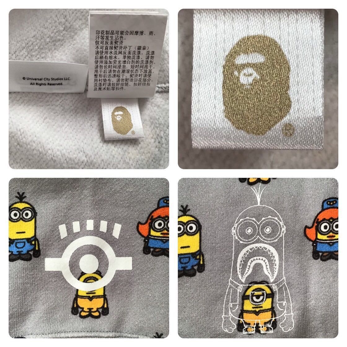 Bape BAPE × Minions milo shark full zip hoodie a bathing ape | Grailed