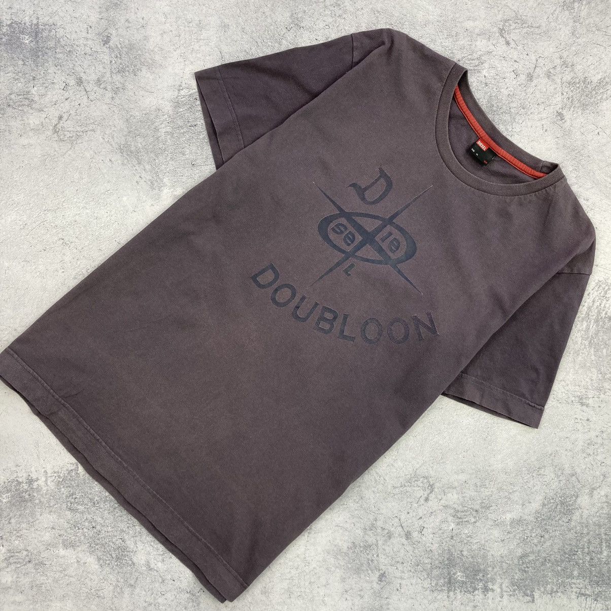 Diesel Rare Vintage Diesel Doubloon logo faded y2k tee 90’s | Grailed