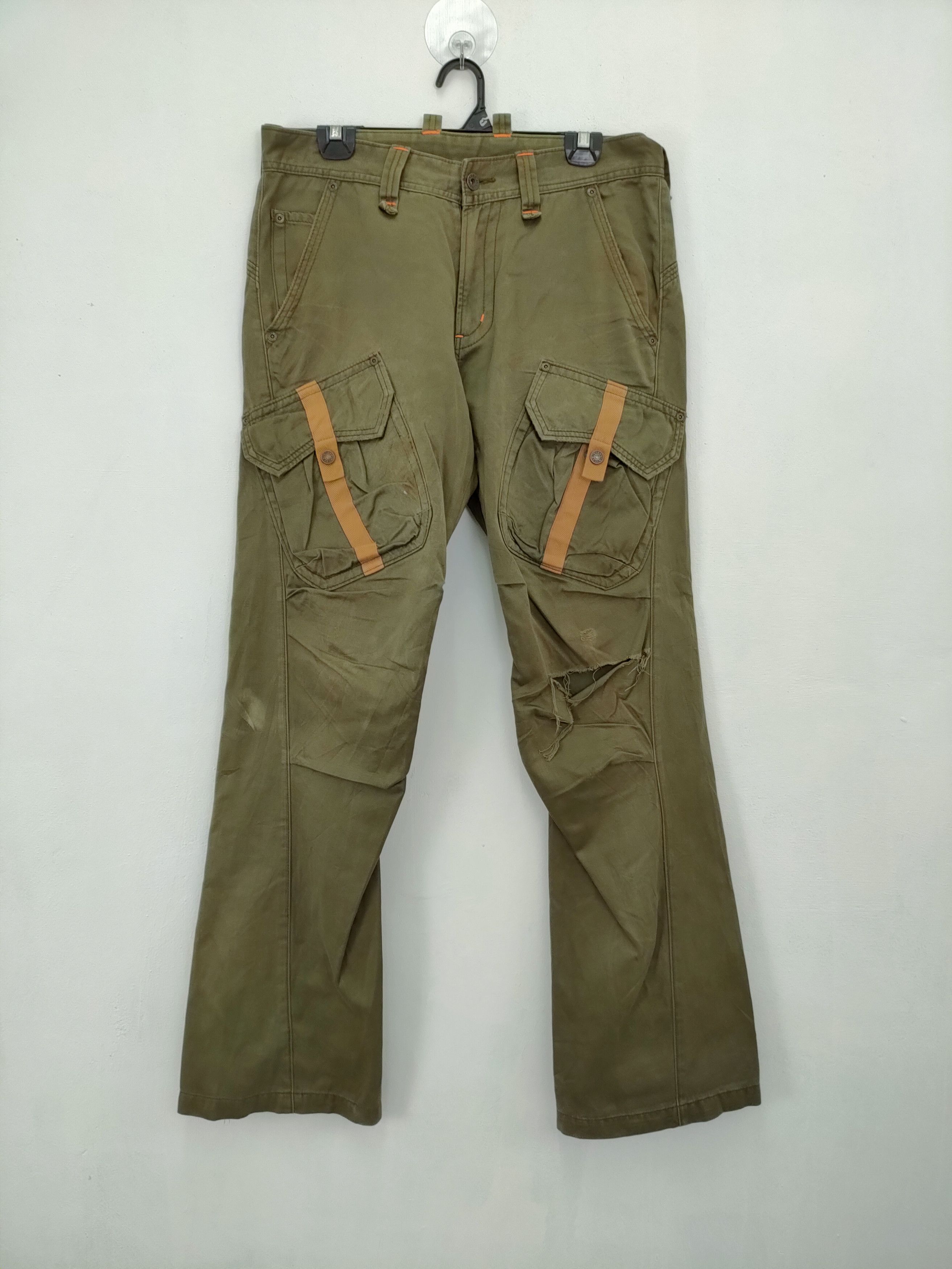 Edwin × Japanese Brand Edwin Cargo Pants Multipocket Pants With Knee ...