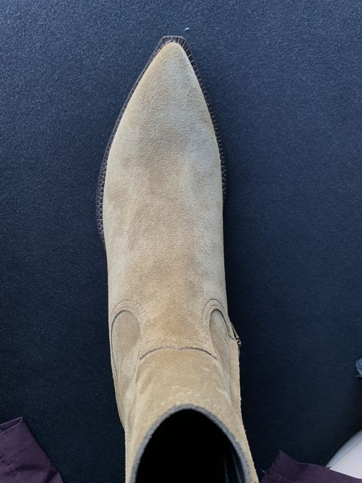 Yves Saint Laurent YSL Lukas 40 Tan Suede Ankle Boots | Grailed