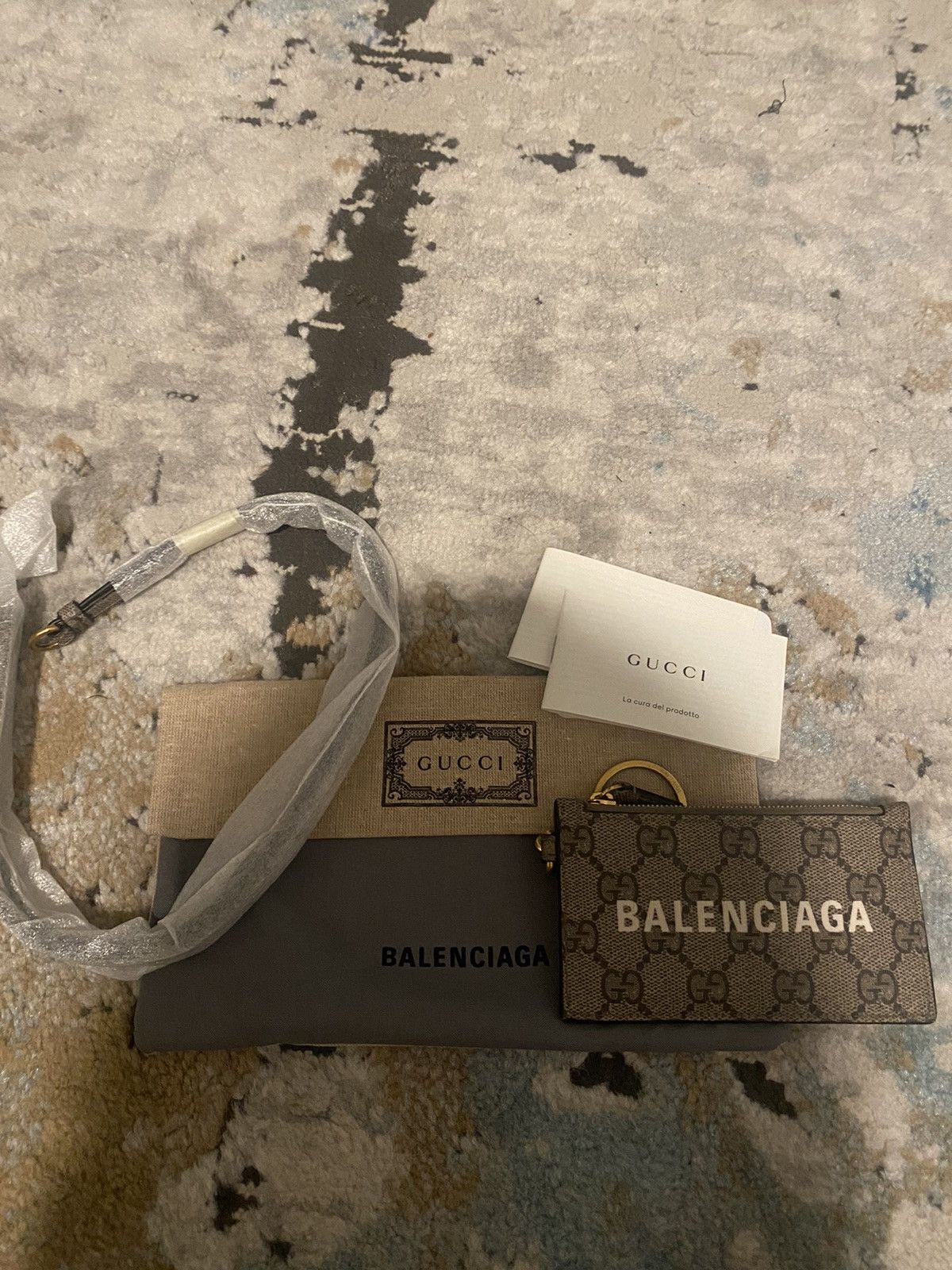 Gucci Balenciaga x Gucci Hacker Project Card Holder Keychain | Grailed