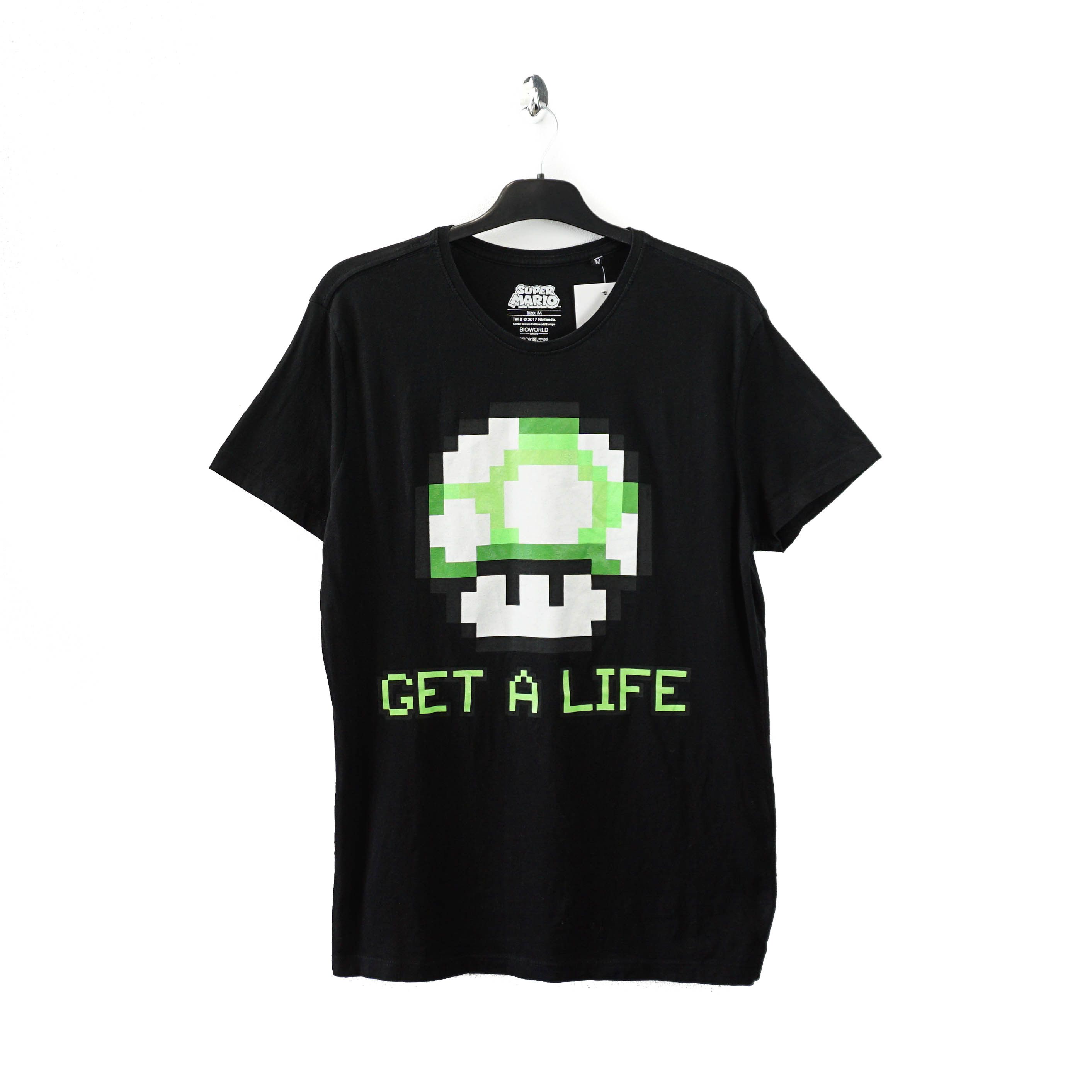 Nintendo Bioworld Super Mario Get A Life Graphic Tee | Grailed