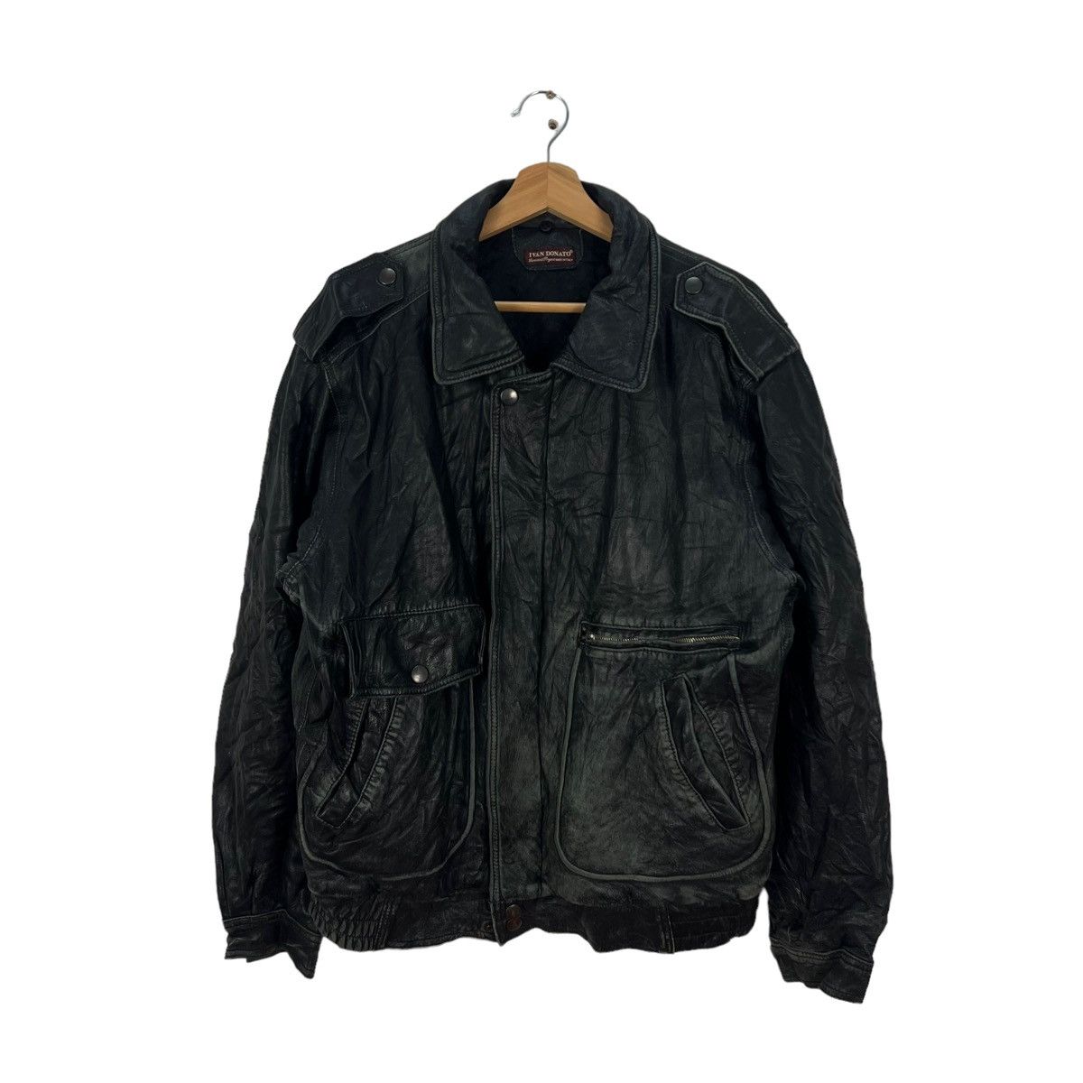 Aero Leather VINTAGE GENUINE LEATHER JACKET IVAN DONATO MADE IN ITALY ...
